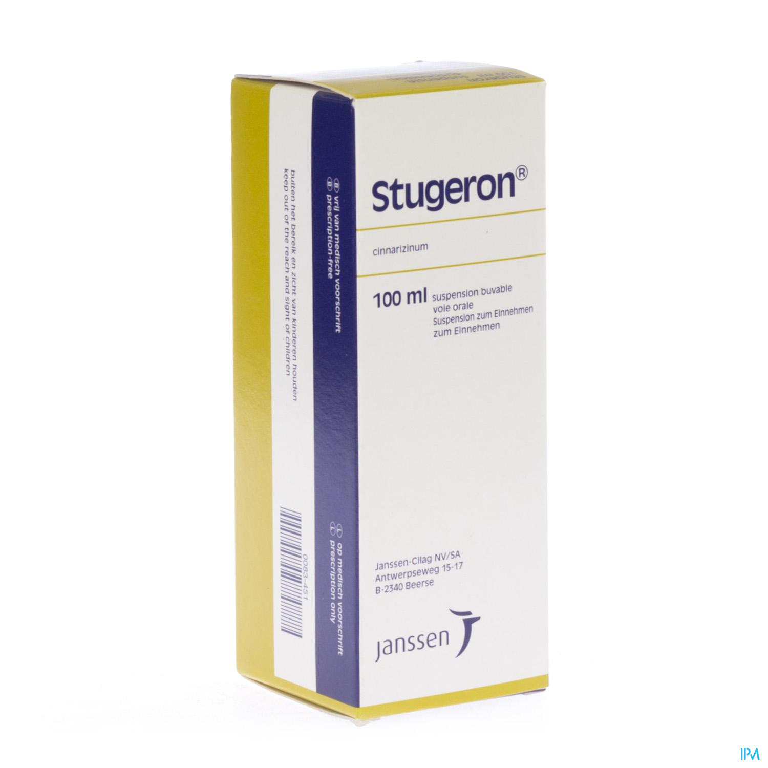 Stugeron Gutt Buv 1 X 100ml 75mg/ml - Coeur et vaisseaux sanguins ...