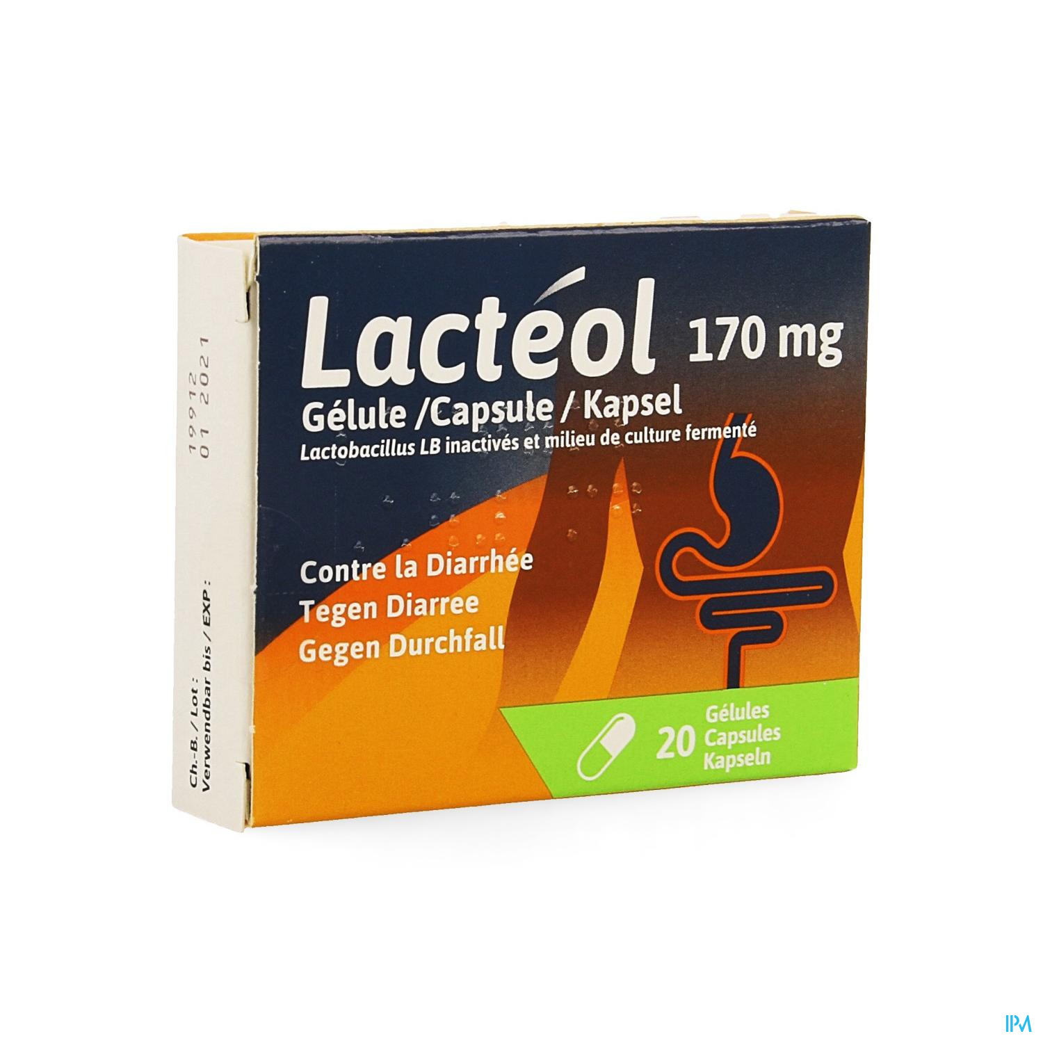 Lacteol Caps. 20 - Diarree - Maagdarmstelsel - Geneesmiddelen ...