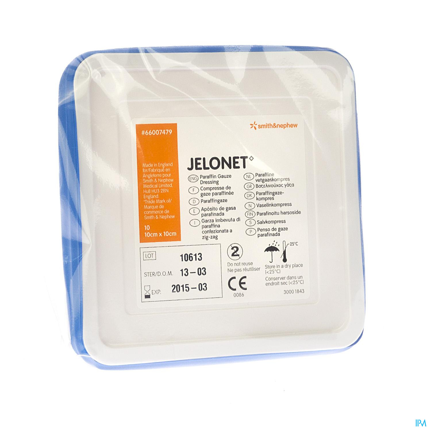 Jelonet Tin 10cmx10cm 10 66007479 - Pansements vaselinés - Soins ...