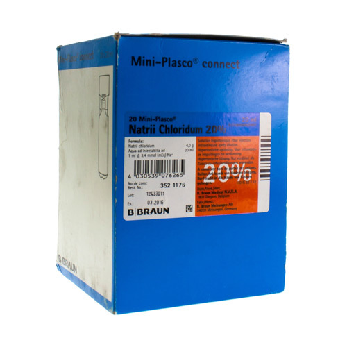 Mini Plasco B.Braun Nacl 20% 20x20ml - Apotheek Peeters Oudsbergen NV