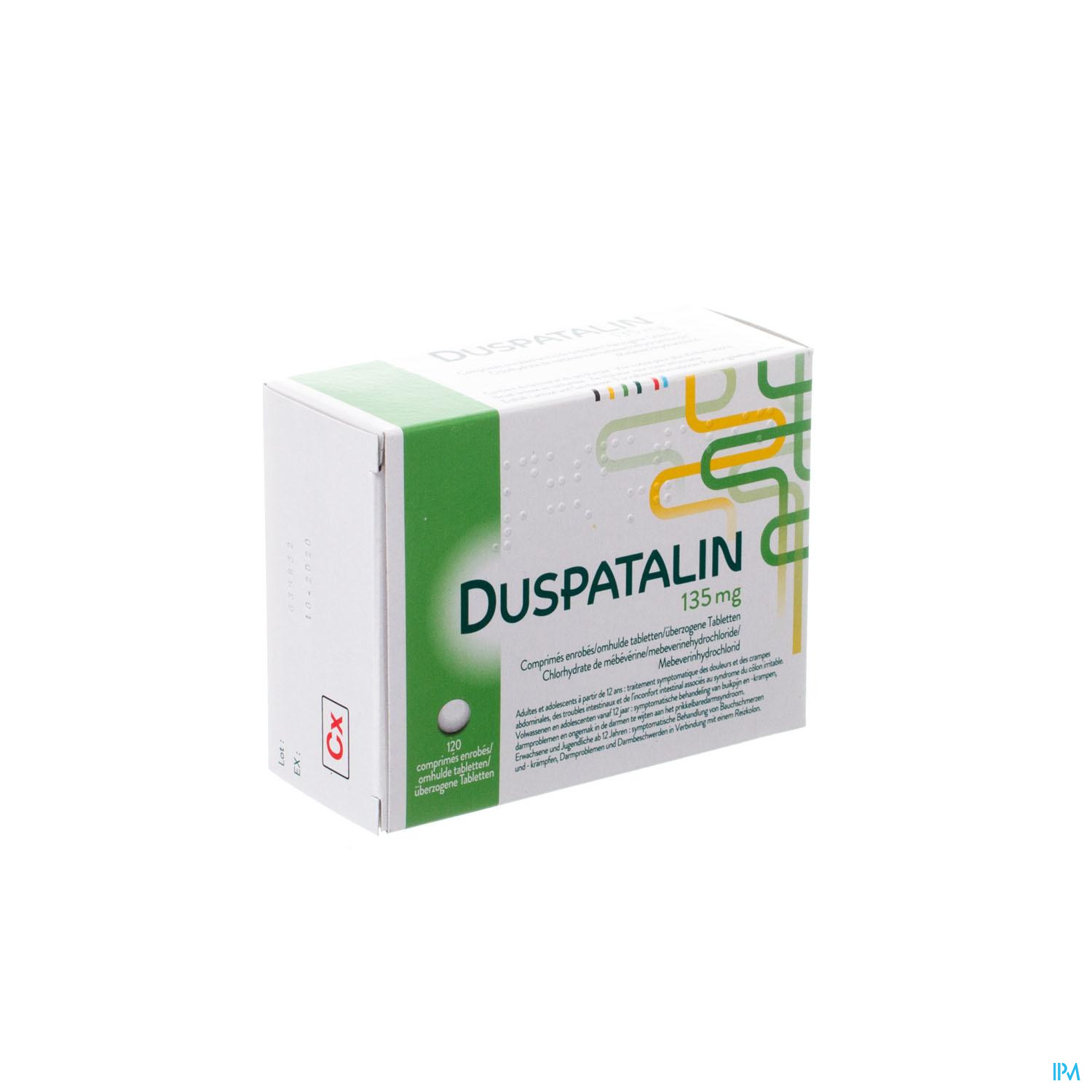 Duspatalin Drag 120 X 135 Mg - Krampen - Maagdarmstelsel ...