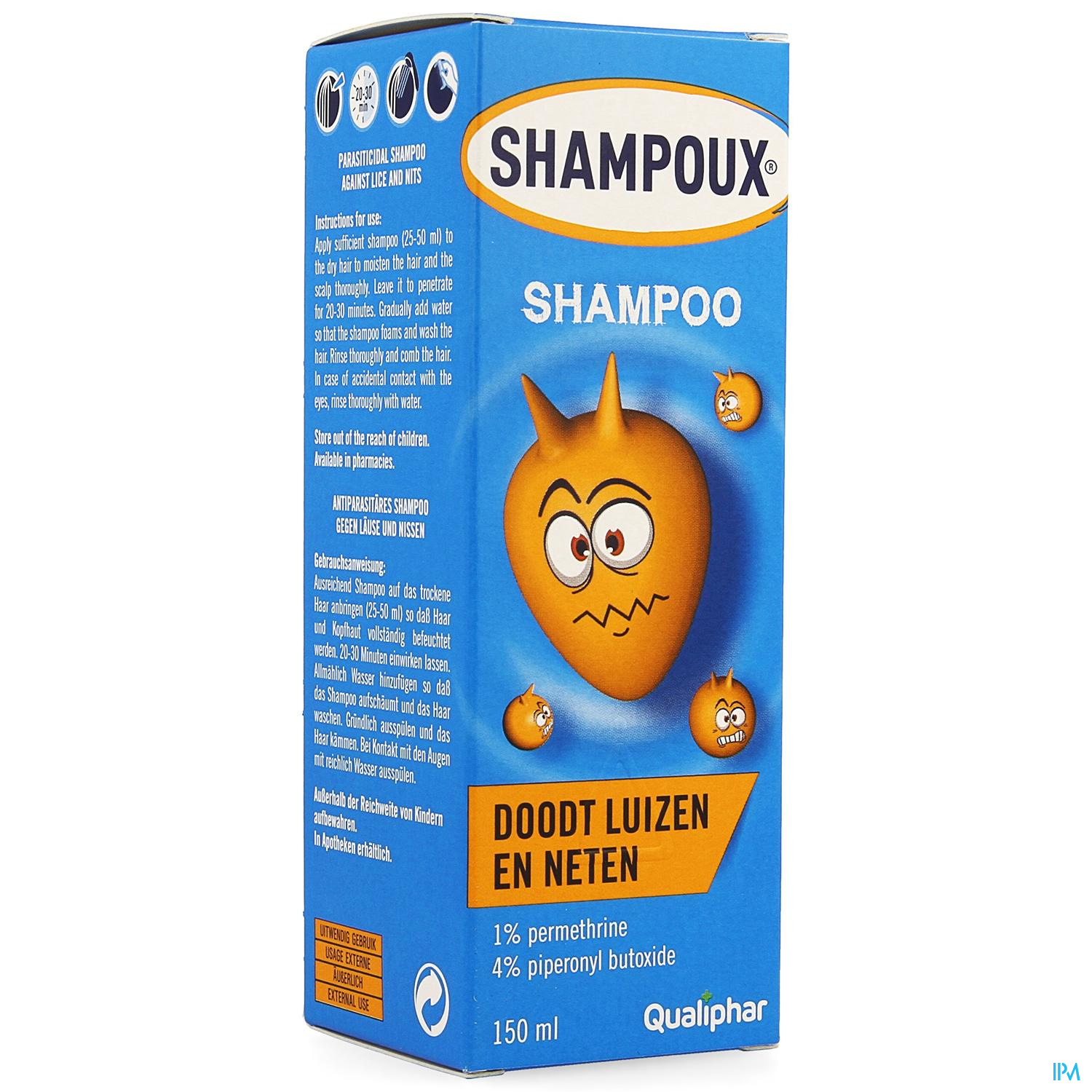 Shampoux Sh Anti Parasit 150ml - Luizen - Haar en hoofd - Schoonheid ...