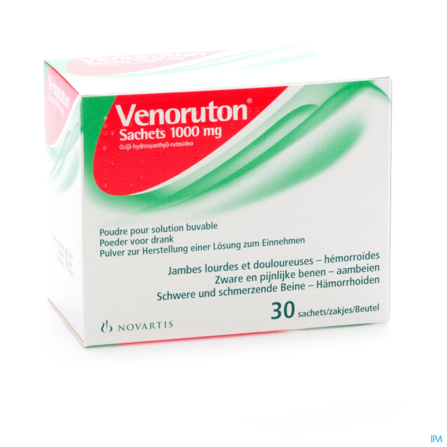 Venoruton 1000 Sach Pulv Per Os 30 - Tabletten - Zware benen ...
