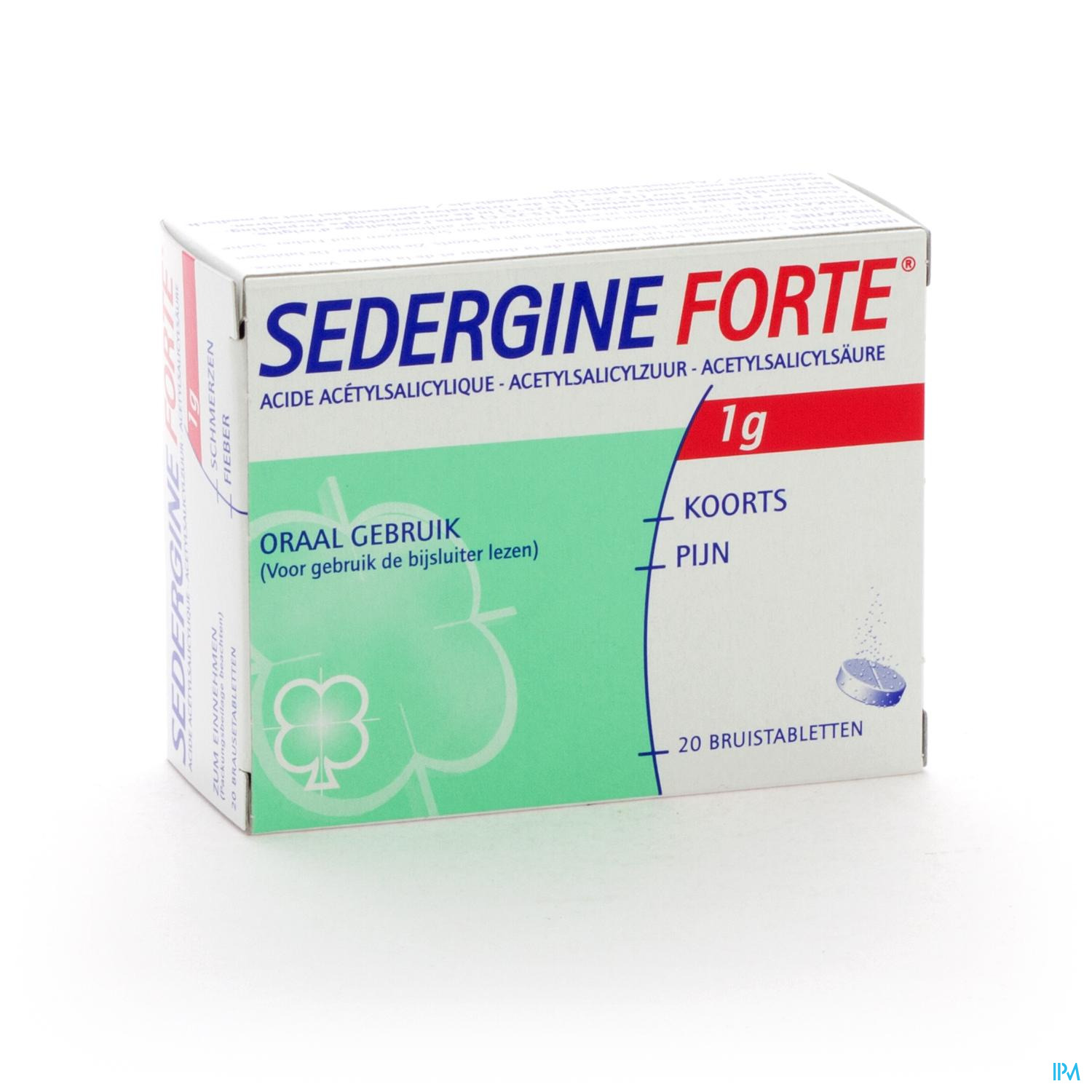 Sedergine Forte Bruis 1 Gr Tabl 20 - Volwassenen - Pijn & koorts ...