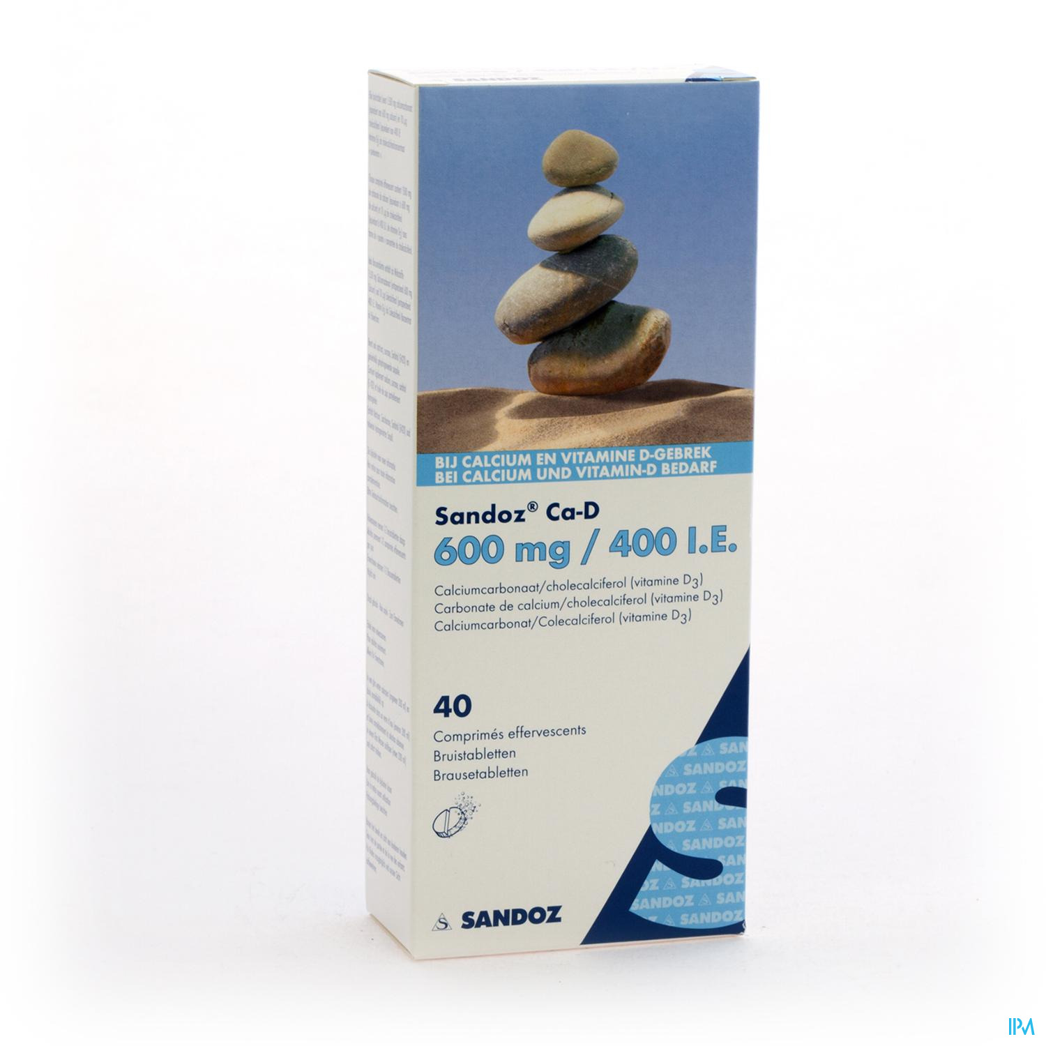 Sandoz Ca D 600mg/400ie Comp Eff 40 - Mineralen - Mineralen, vitaminen ...