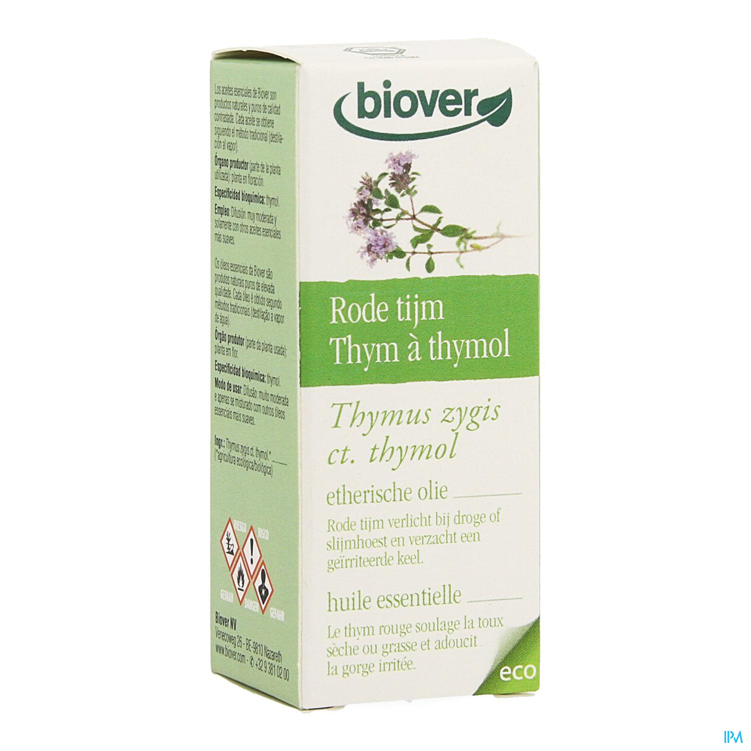 Rode Tijm Ess Olie Bio 10ml Biov - Overige - Aromatherapie - Natuur ...