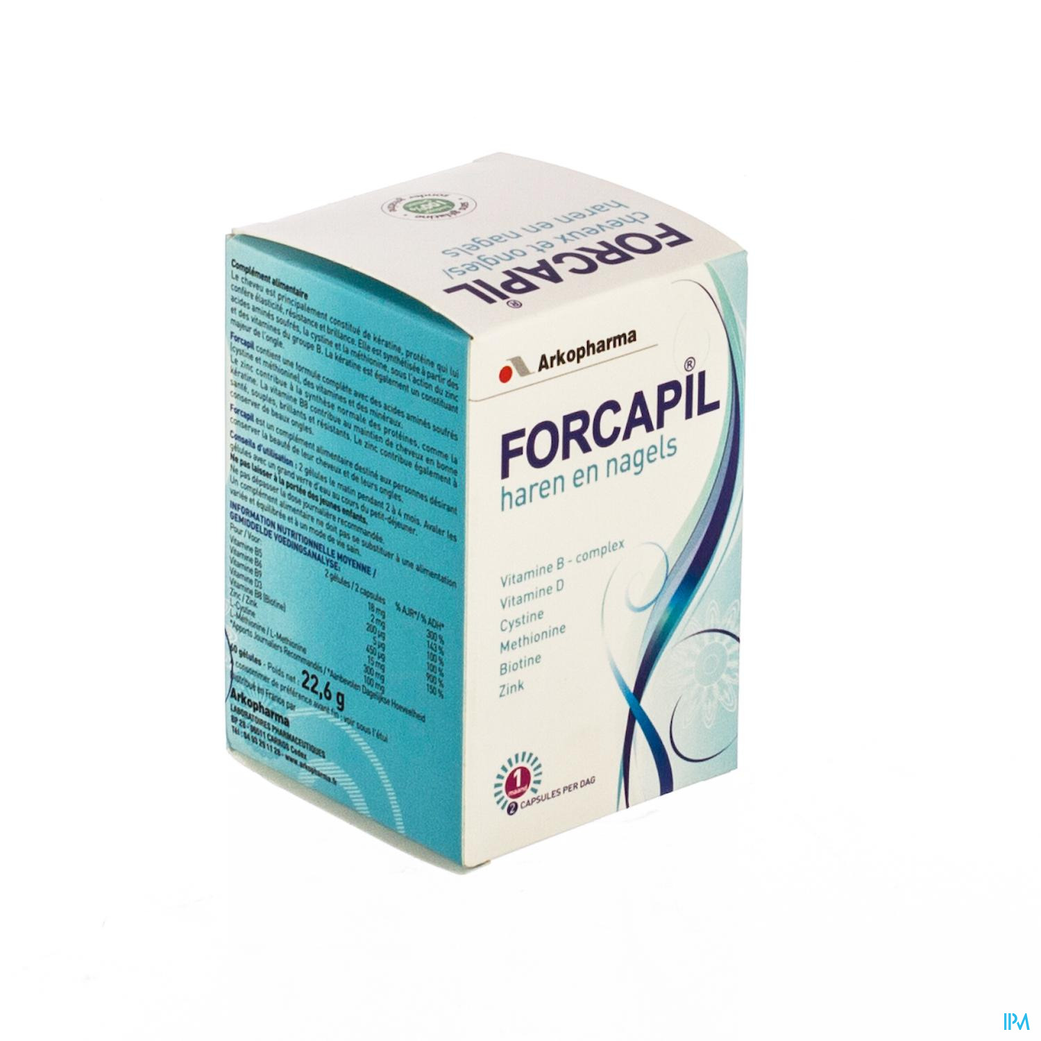 Forcapil Caps 60 - Suppléments - Soins du cuir chevelu et des cheveux ...