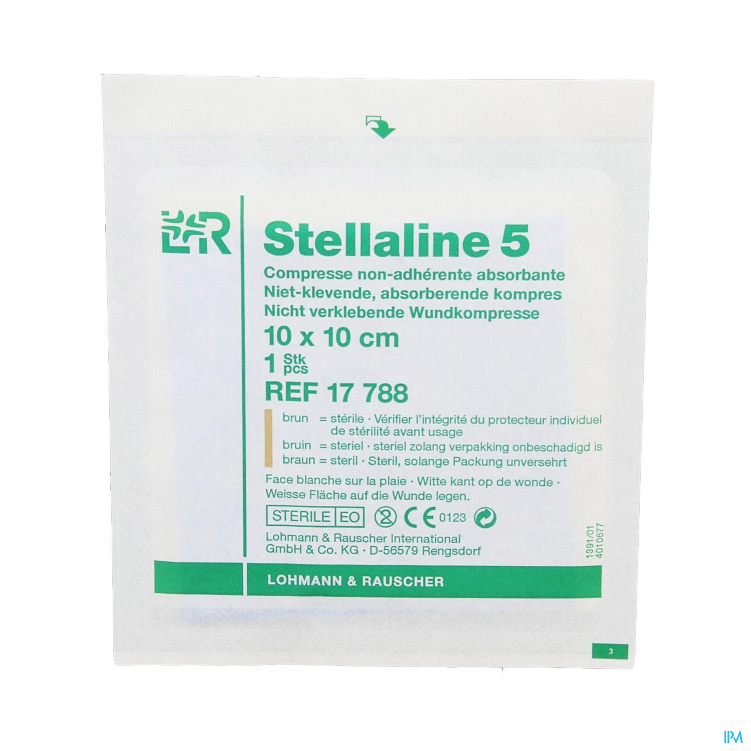 Stellaline 5 Kompres Steriel 10,0x10,0cm 100 stuks 17788 - Apotheek ...
