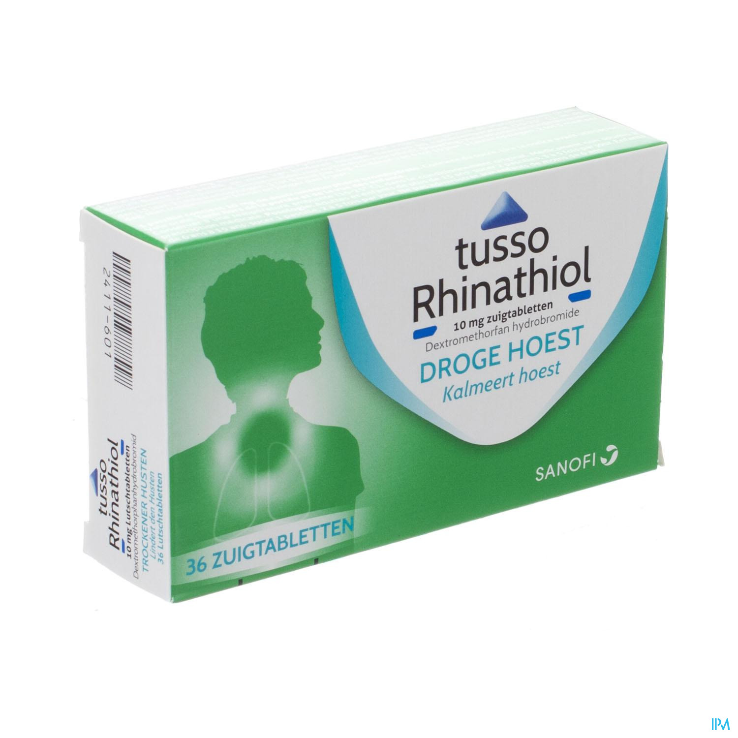 Tusso Rhinathiol 10mg Zuigtabletten 36 - Droge hoest - Hoest ...