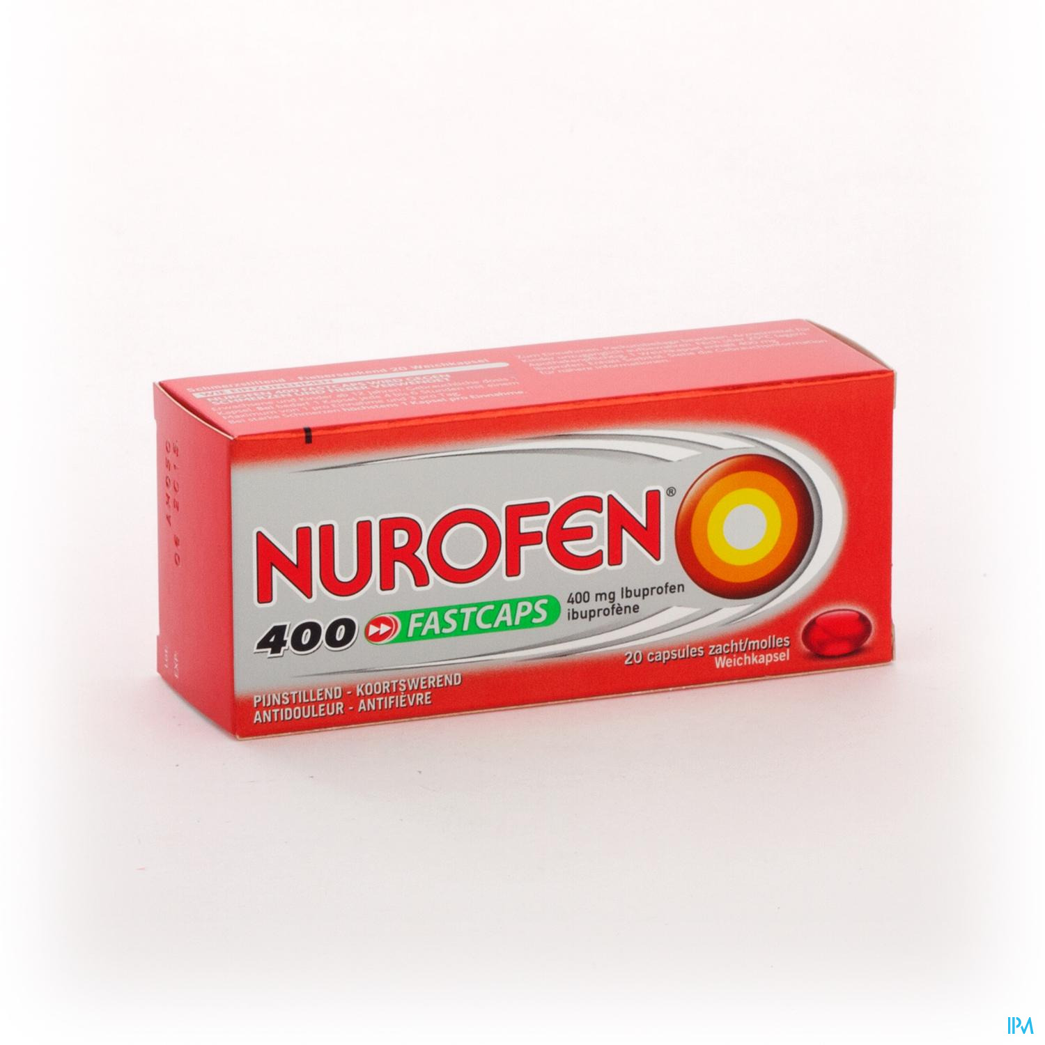 Nurofen 400 Fastcaps Caps 20 X 400 Mg - Musculature et jointure ...