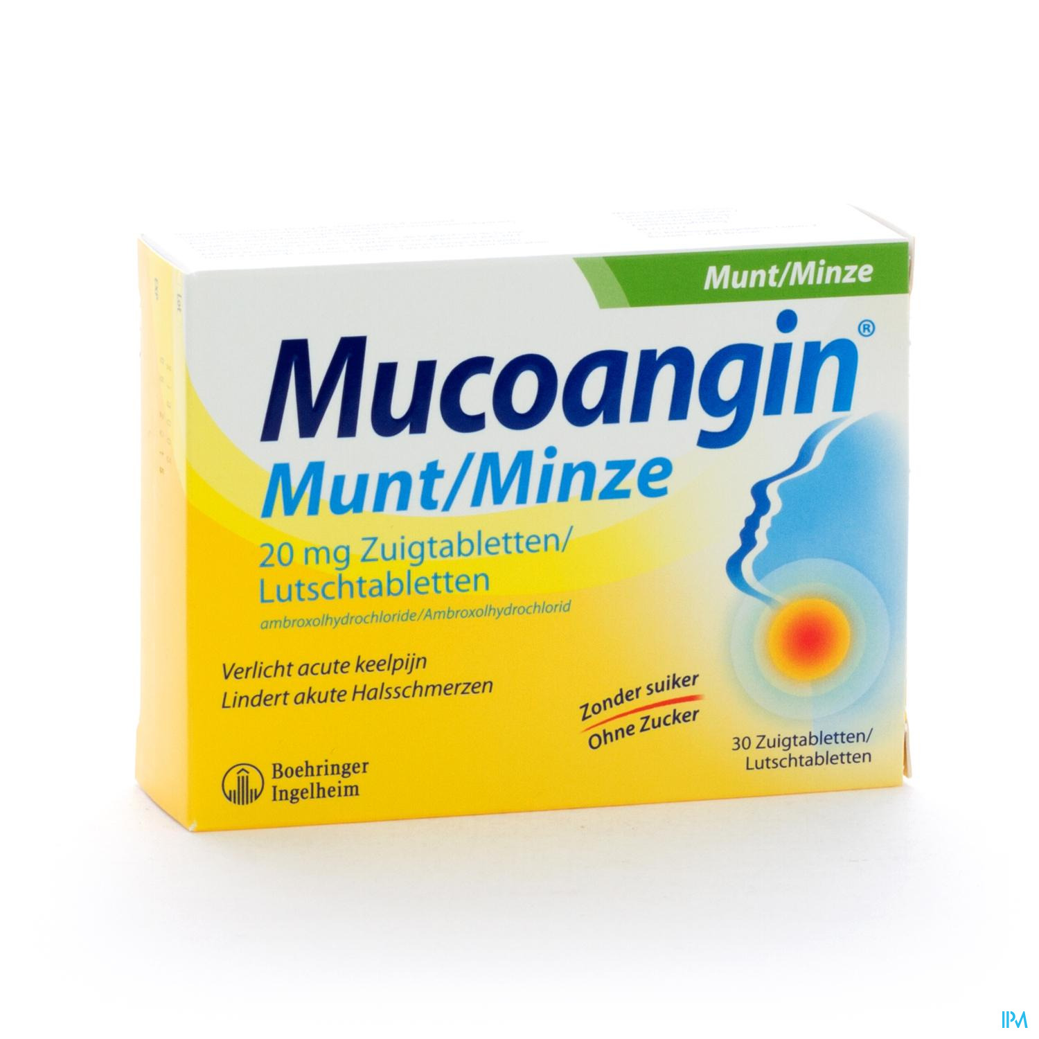 Mucoangin Munt Zuigtabletten 30x20mg - Zuigtabletten - Mond & keel ...