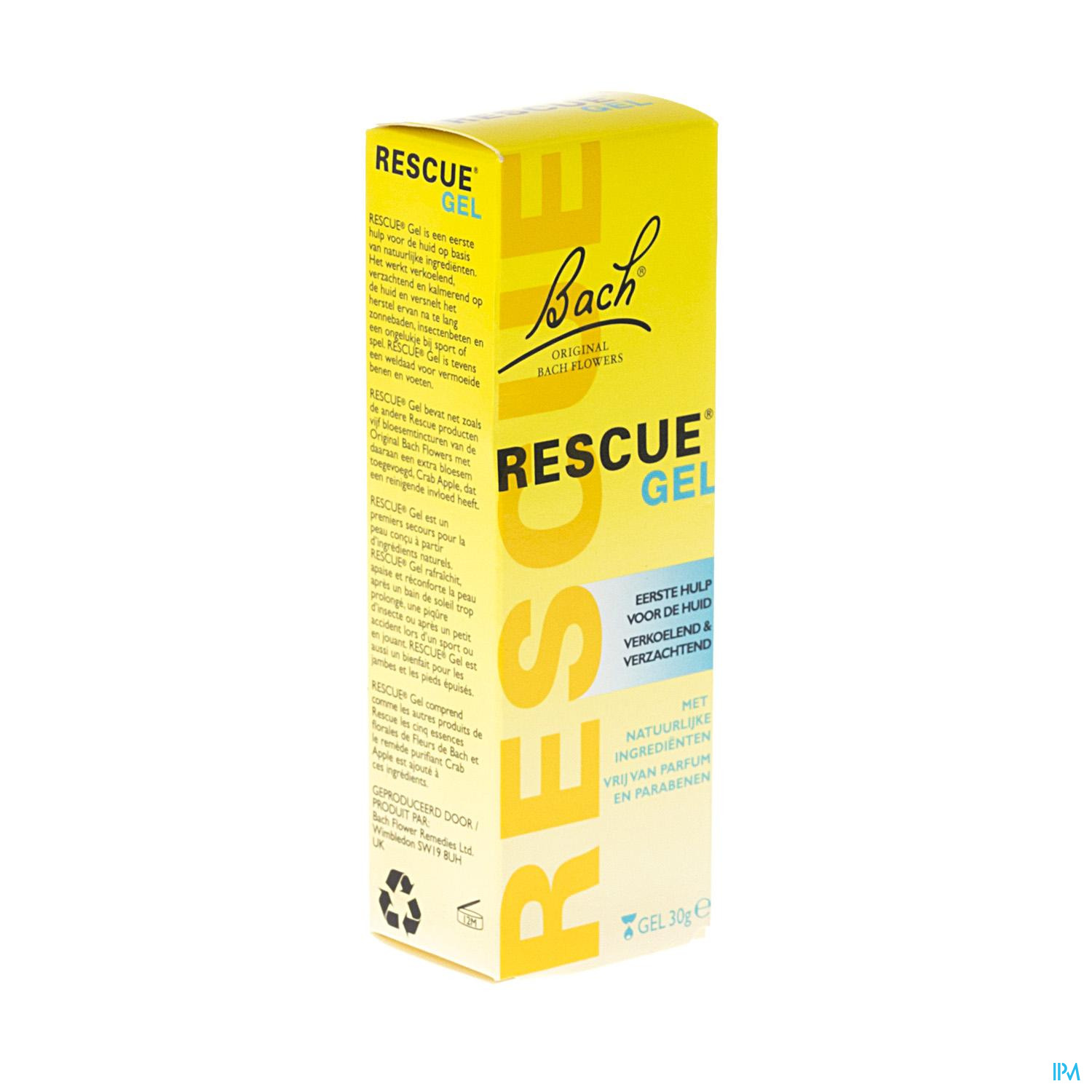 Bach Rescue Gel 30g - Bachbloesem - Natuur- & alternatieve geneeskunde ...