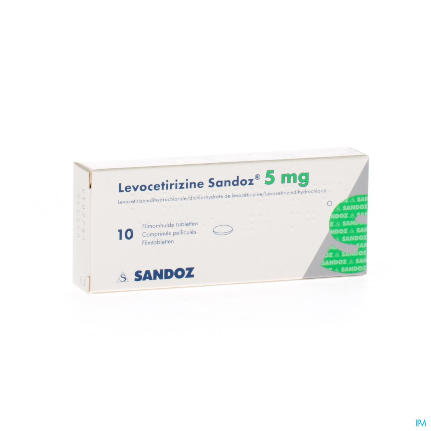 Levocetirizine Sandoz 5 Mg Comp Enrob. 10 X 5 Mg - Allergie ...
