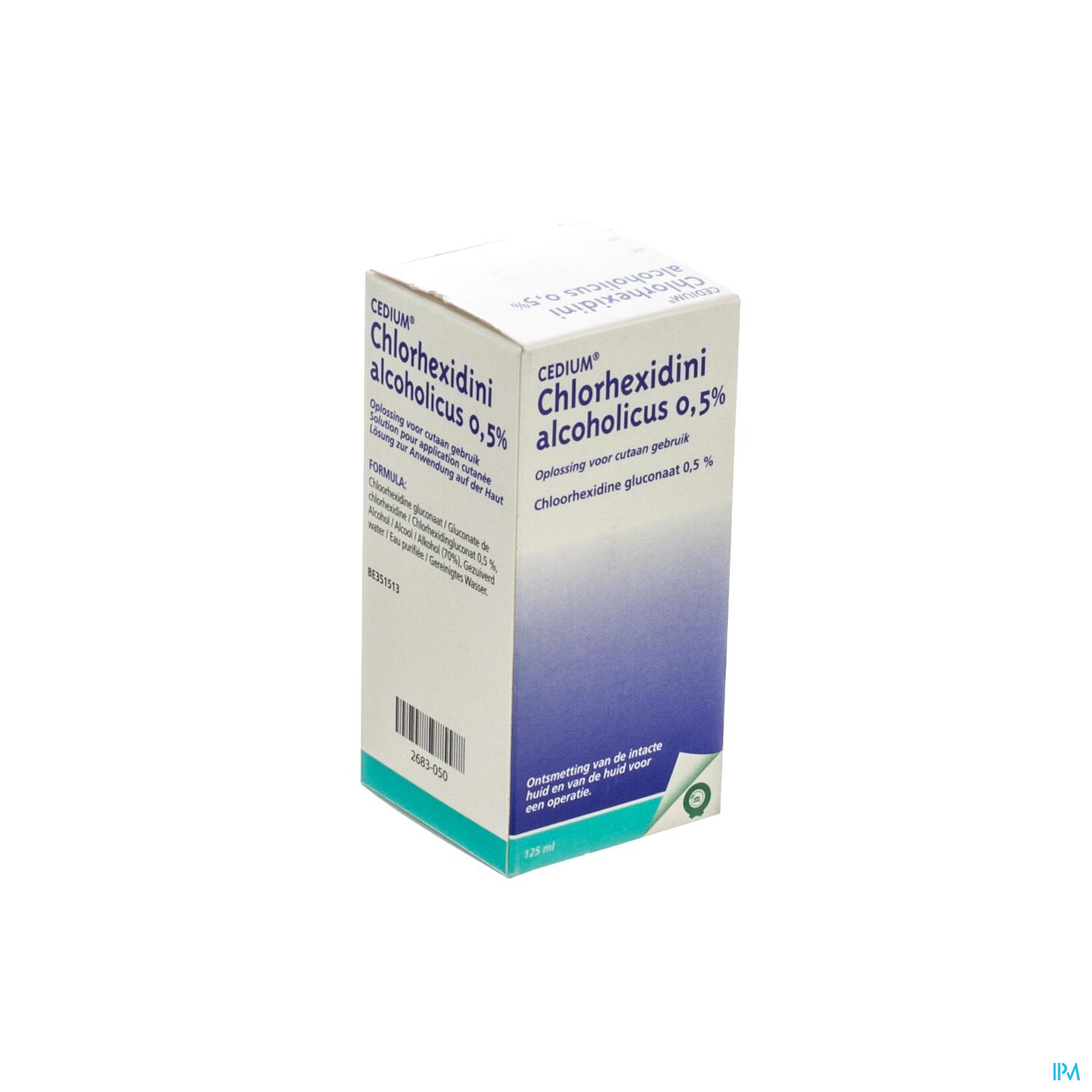 Cedium Chlorhexidini Gluc. Alc 0,5 % 125 Ml - Ontsmetten en ...