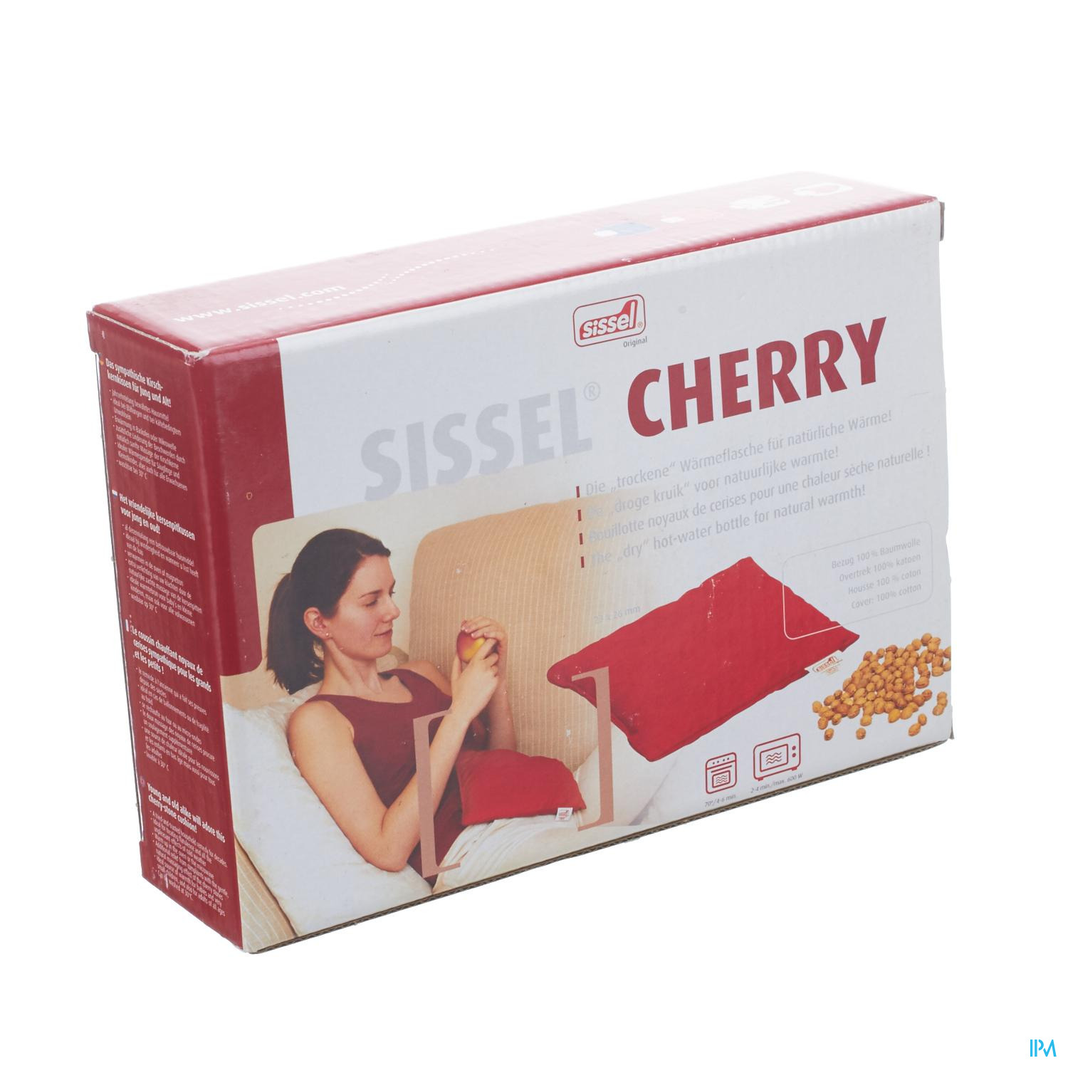 Sissel Cherry Kersenpitkussen 23x26cm Kersmotief - Cold/hot therapie ...