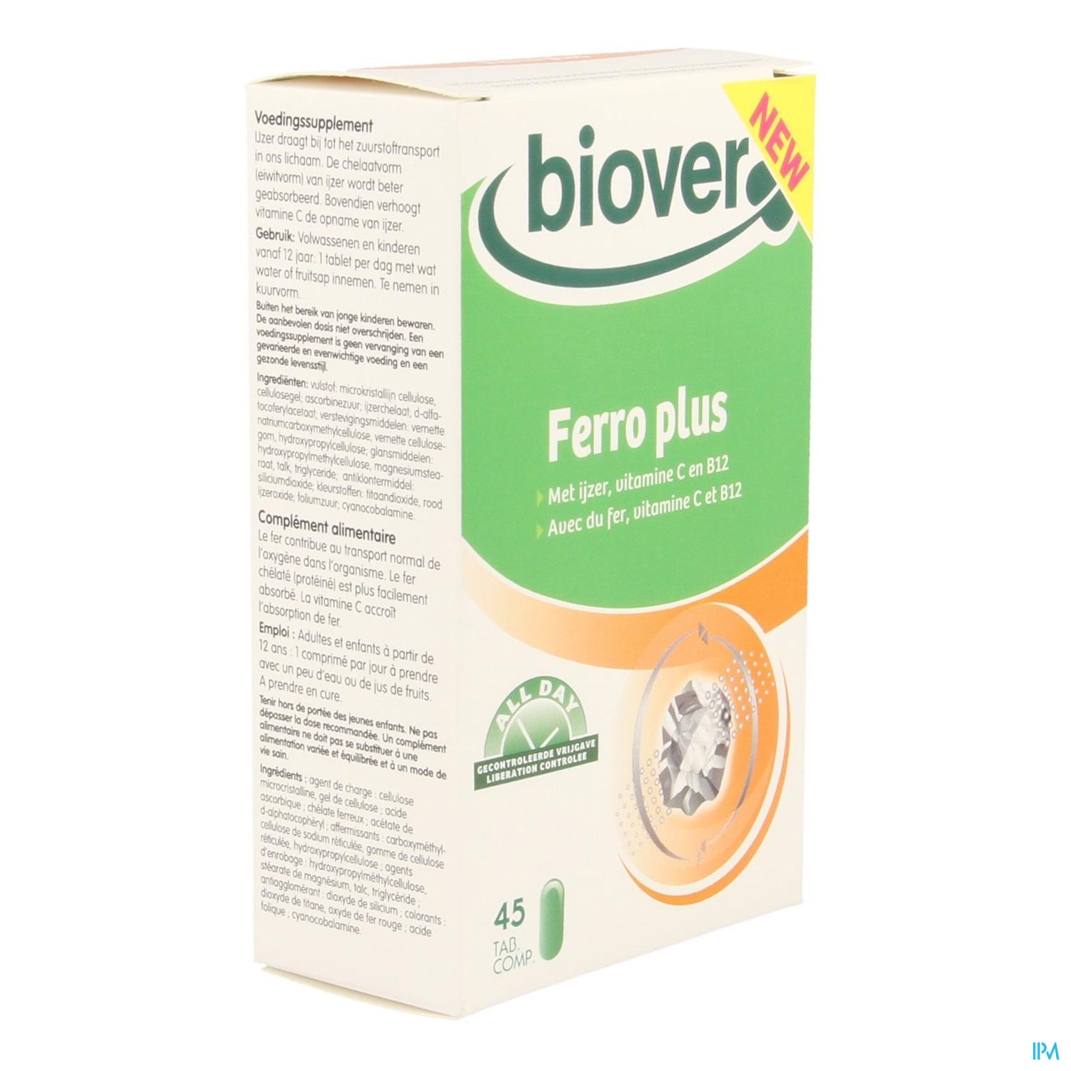 Ferro Plus Tabl 45 - Fer - Minéraux - Vitamine et Compléments ...