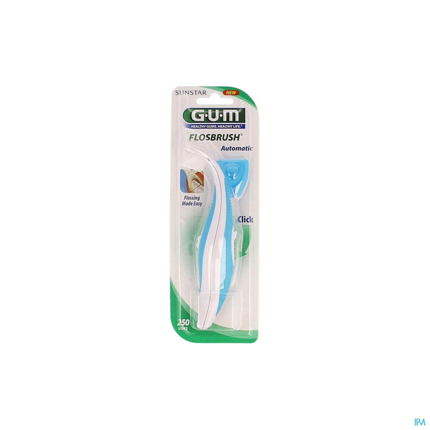 Gum Flosbrush Automatic 847 - Interdentaal-flos - Mond, tanden & lippen ...