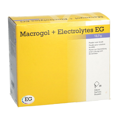 Macrogol+electrolytes EG 13,7g Poudre Sachet 20 - Apotheek Peeters ...