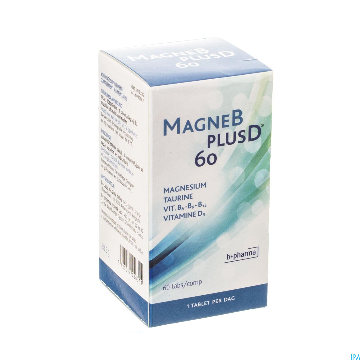 Magne B Plus D Tabl 60 - Magnesium - Mineralen - Vitaminen ...