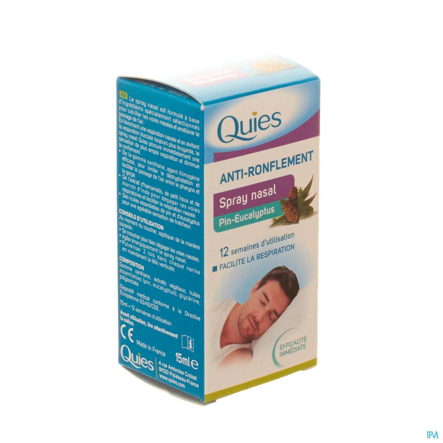 Quies A/ronflement Pin-eucalyptus Spray Nasal 15ml - Ronflement ...