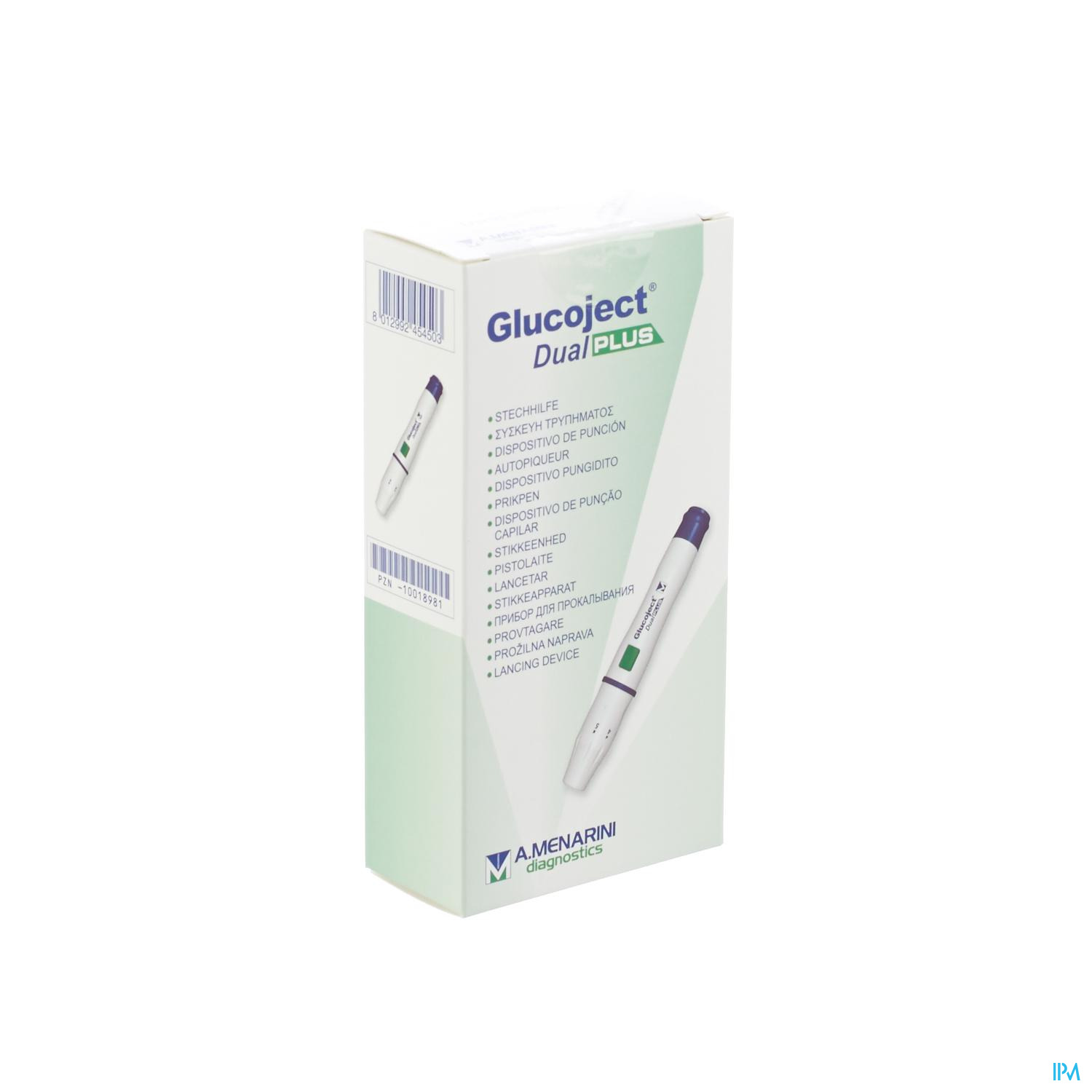 Glucoject Dual Plus Autopiqueur 1 45450 - Glucomètre - Diabète - Soins ...