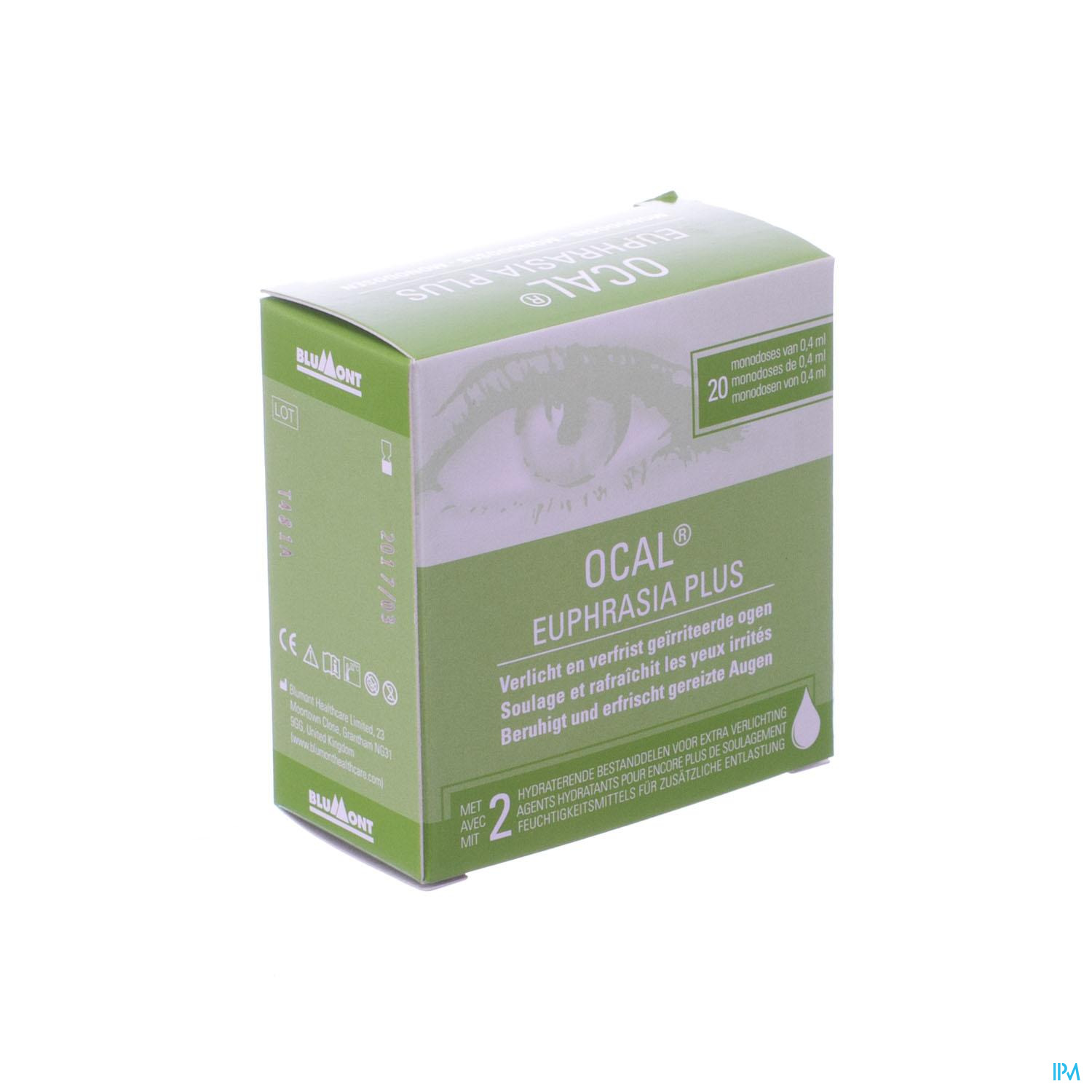 Ocal Euphrasia Plus Monodosis 20 - Oogdruppels - Ogen - Schoonheid ...