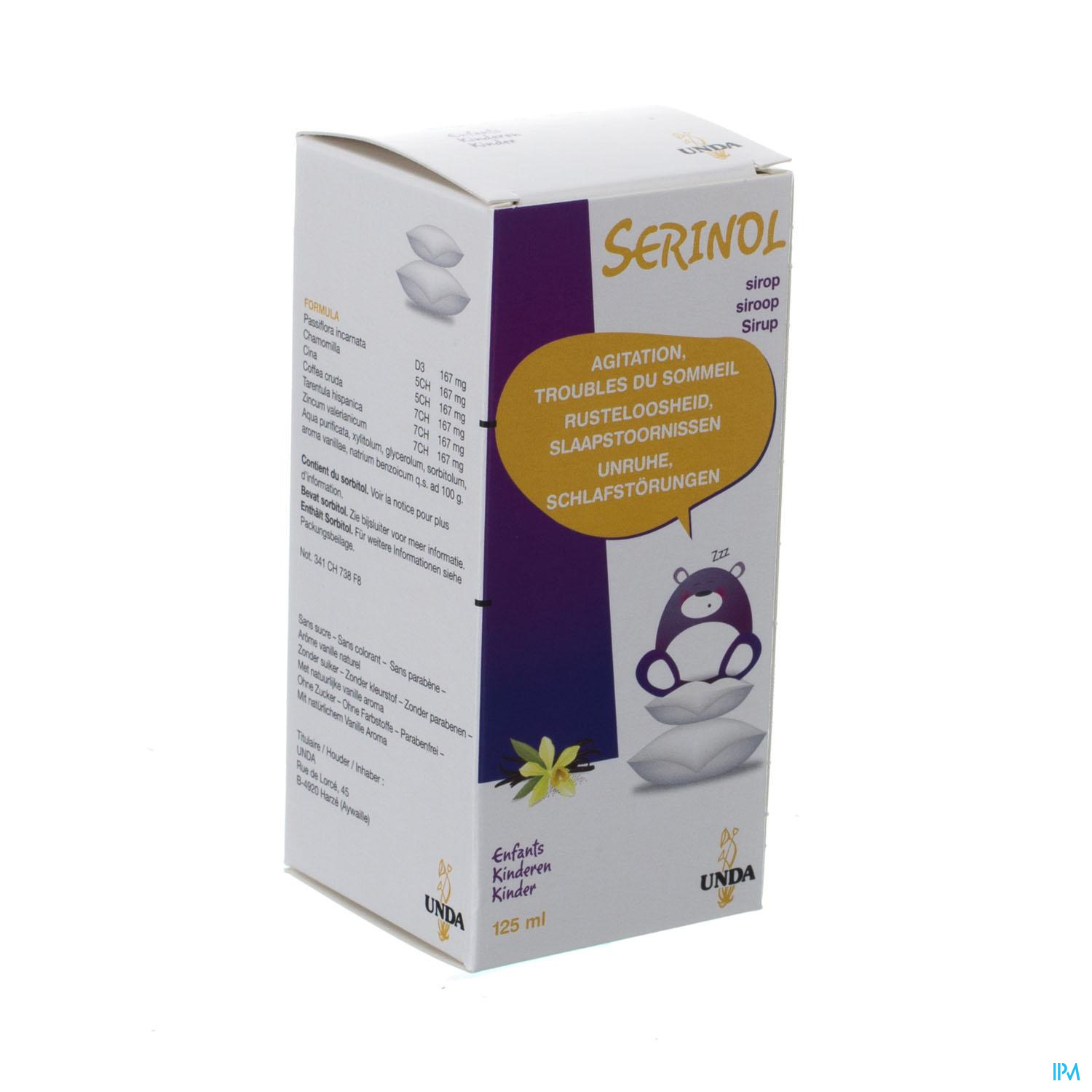 Serinol Siroop Kind 125ml Unda - Homeopathie - Natuur- & alternatieve ...