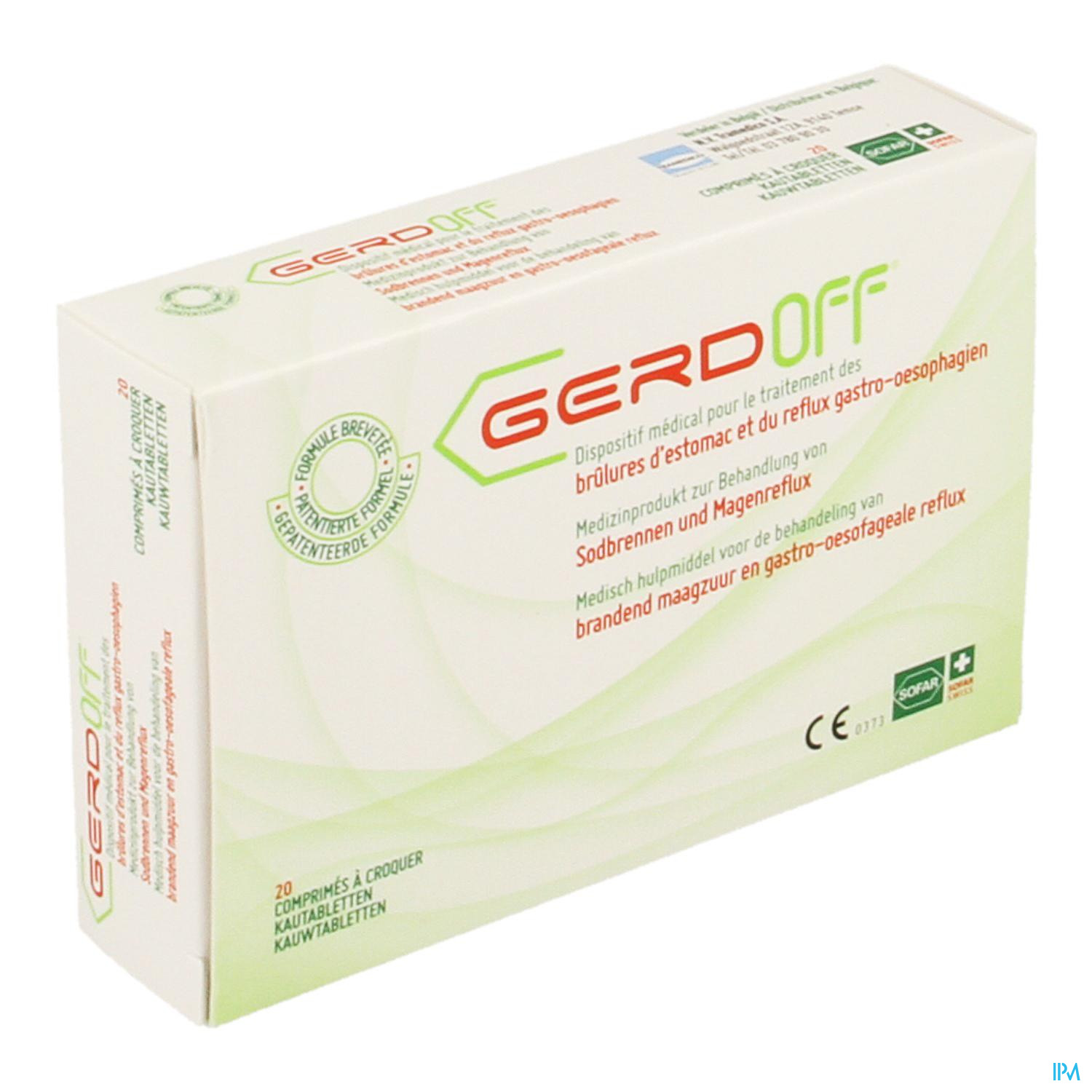 Gerdoff Comp A Croquer 20x1100mg - Flore intestinale-métabolisme ...