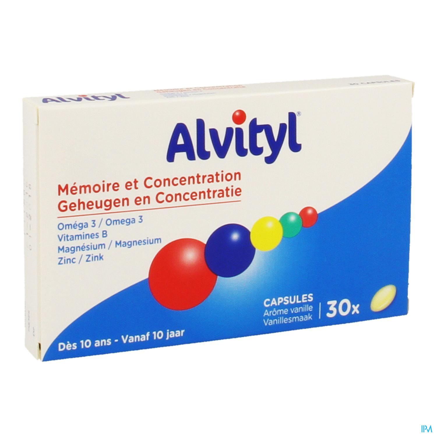 Alvityl Geheugen Concentratie Caps 30 - Moeder & Kinderen - Apotheek ...