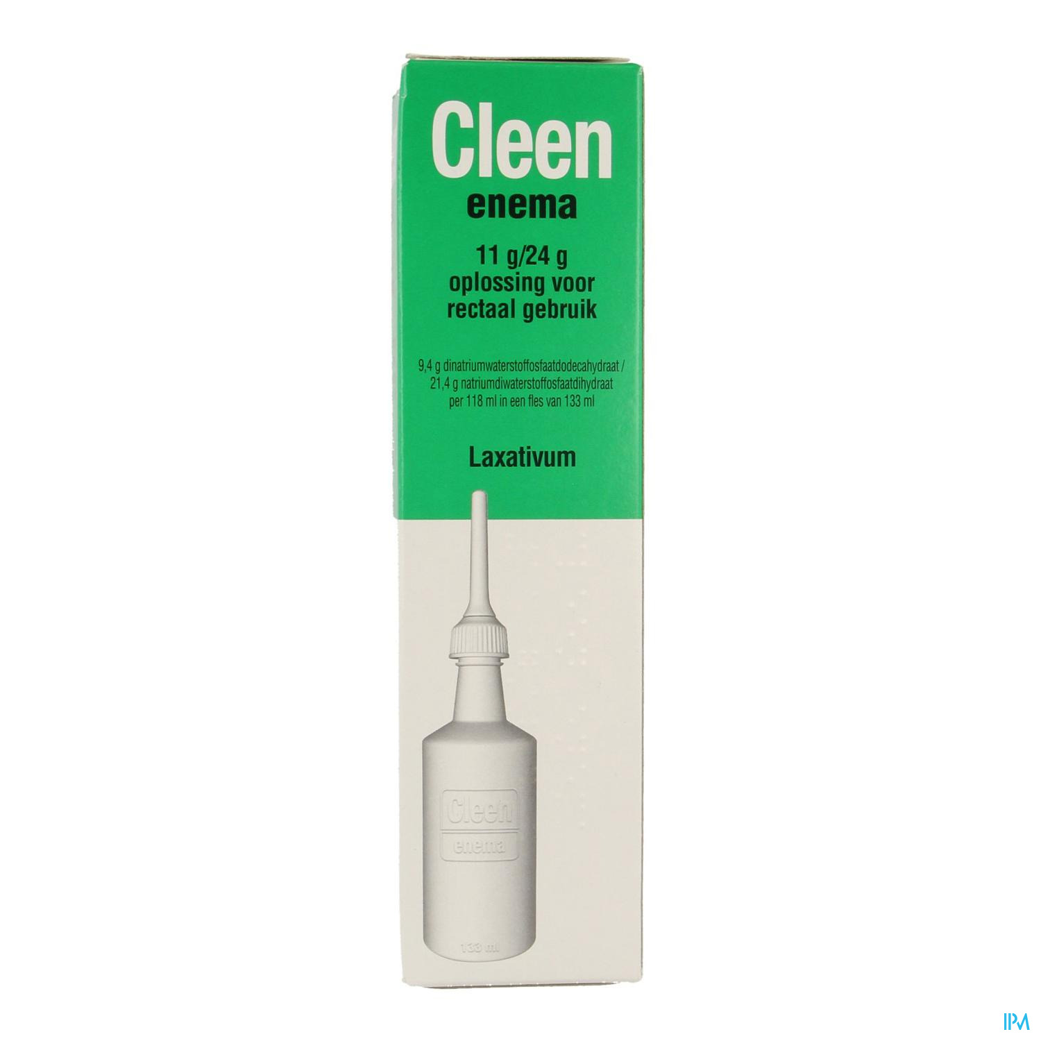 Cleen Enema 11g/24g Opl Rectaal Gebruik Fl 133ml - Laxeermiddelen ...