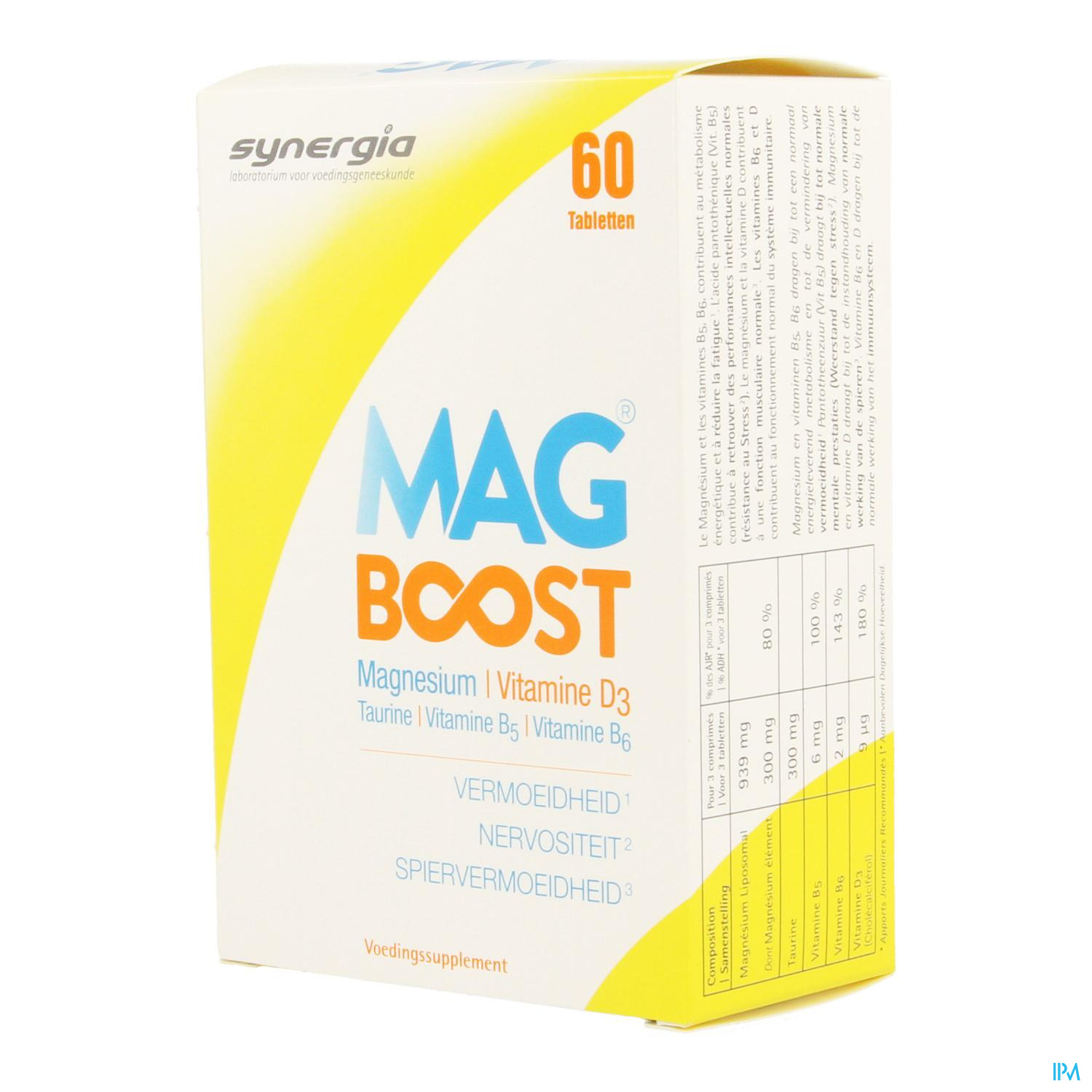 Mag Boost Comp 60 - Magnesium - Mineralen - Vitaminen ...