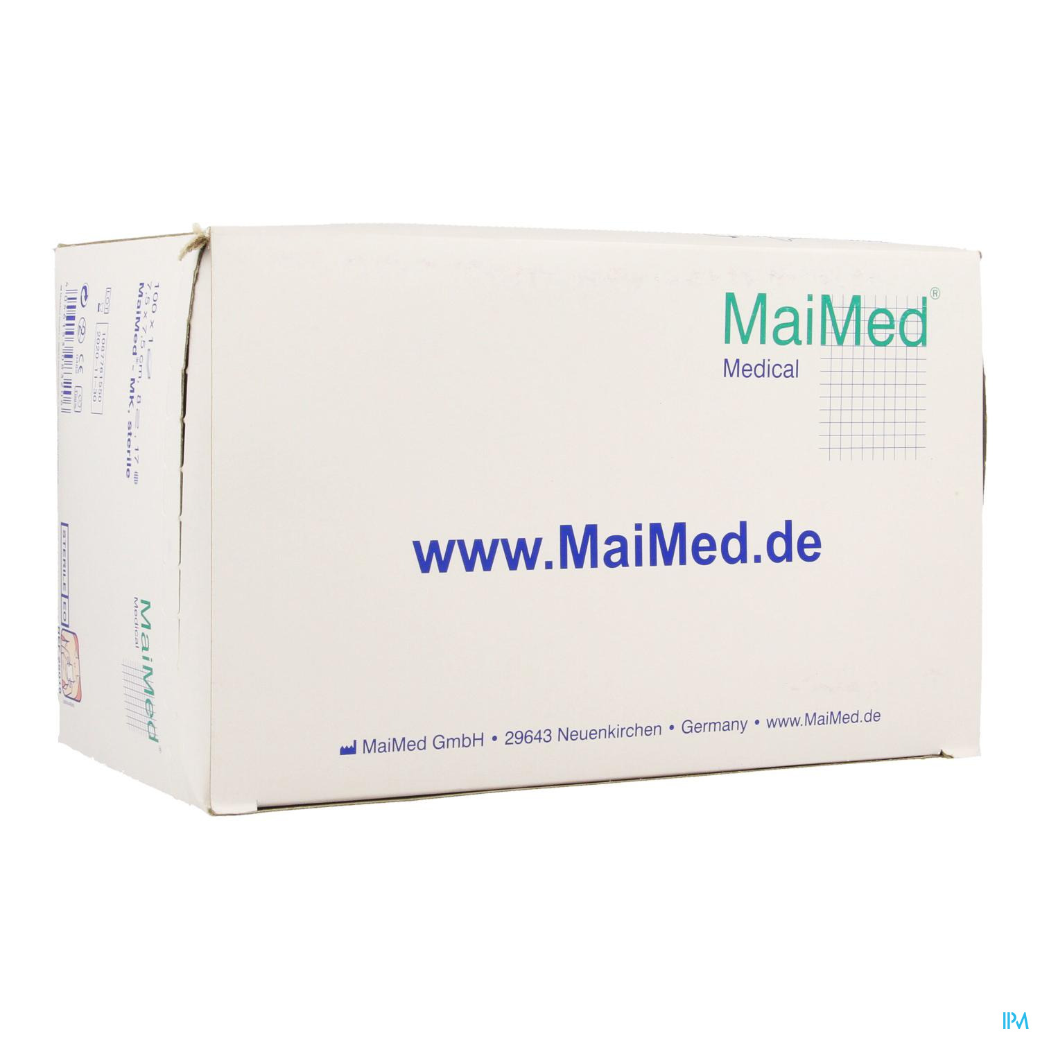 Maimed 7,5x7,5cm Kompres Steriel 100 - Steriele kompressen - Kompressen ...