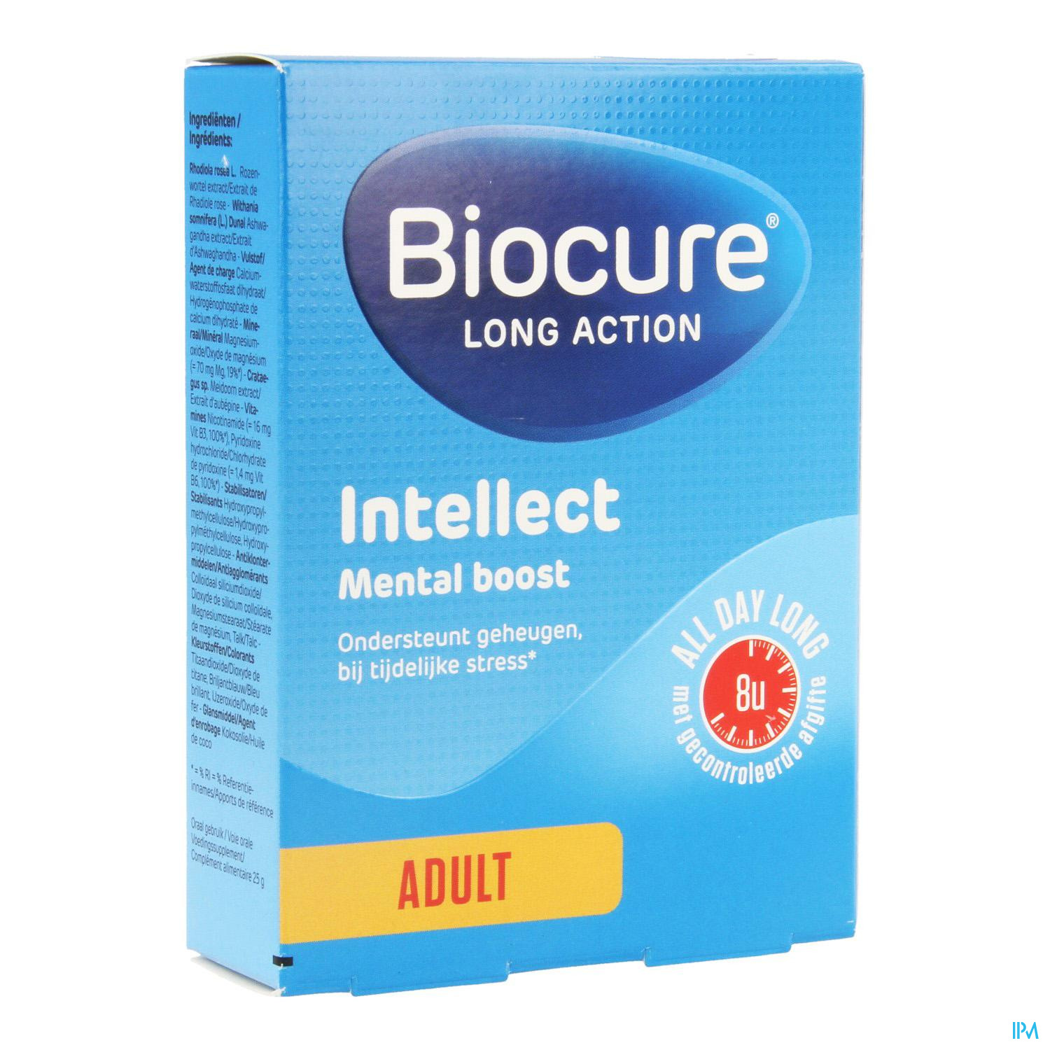 Biocure Mental Boost La Intellect Comp 30 - Stress - Slapen ...