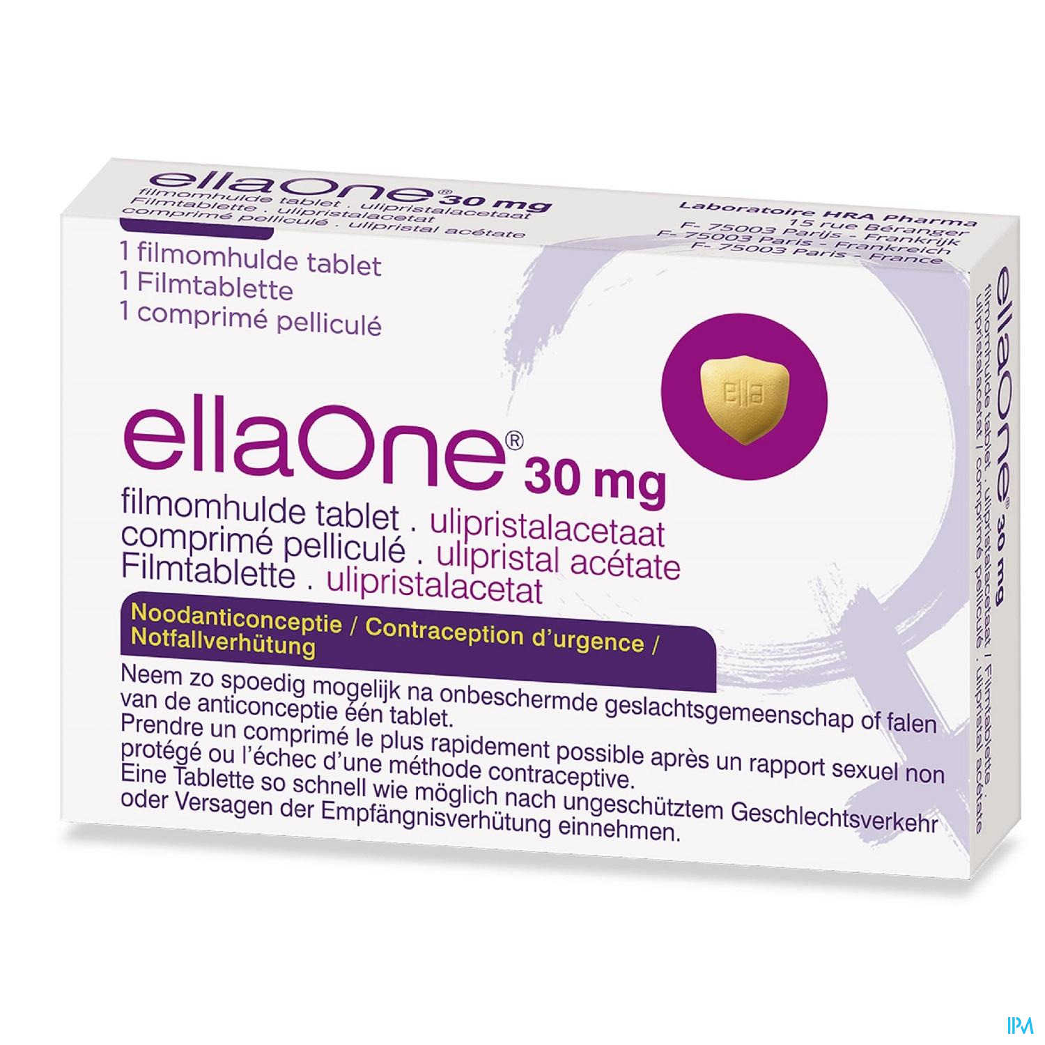 Ellaone 30mg Filmomh Tabl 1 X 30mg - Gynaecologie - Geneesmiddelen ...