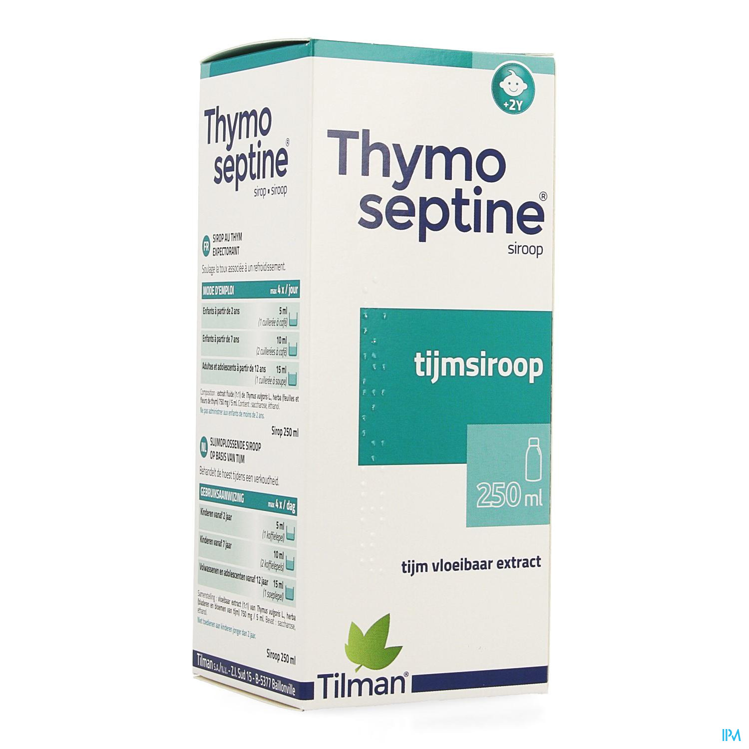 Thymoseptine Siroop 250ml - Diepzittende slijmhoest - Hoest ...