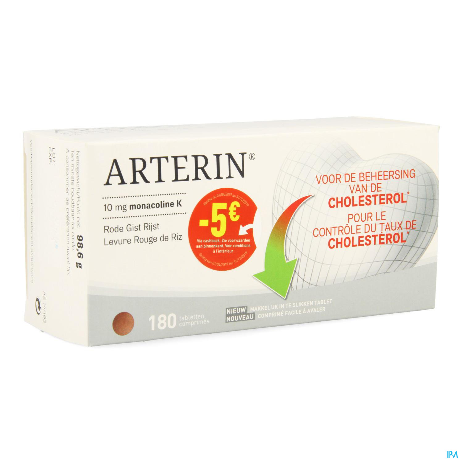 Arterin Comp 180 Promo - Rode gist - Vitaminen & Voedingssupplementen ...