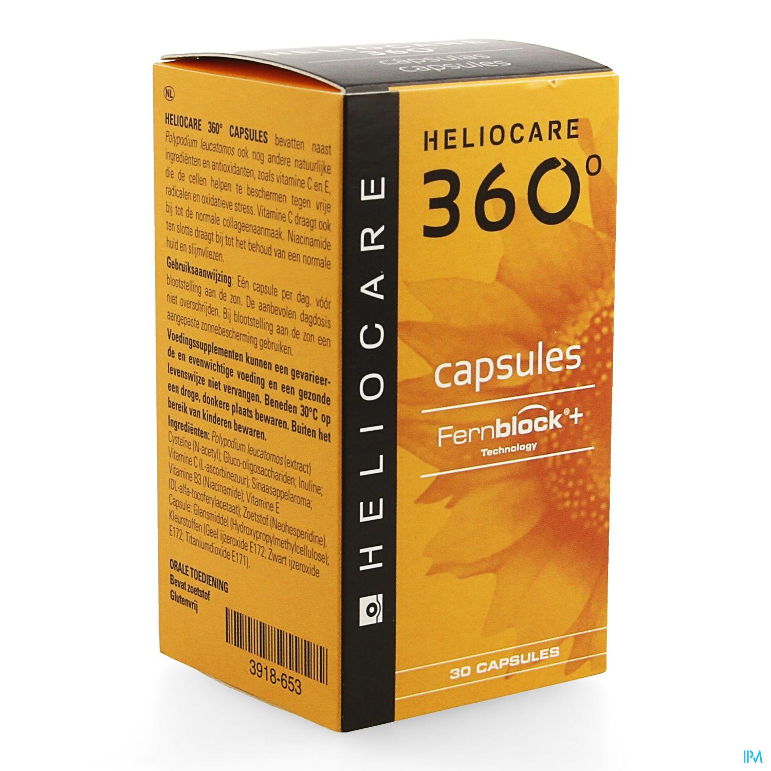 Heliocare 360 Caps 30 - Voorbereiding zon - Zonneproducten - Schoonheid ...