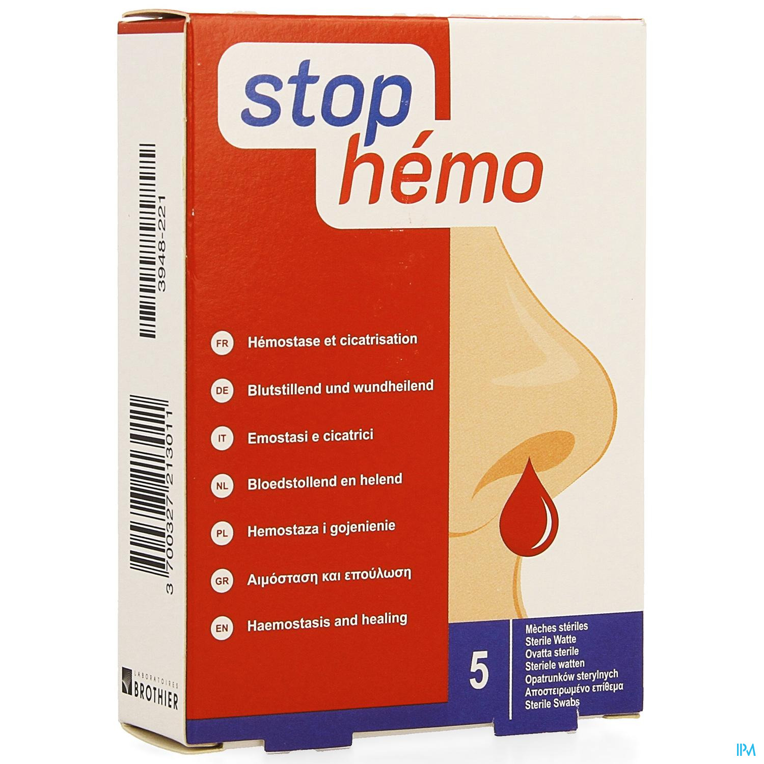 Stop Hemo Watten Steriel 5x4cm - Bloedstelping en uitdrogen wonden ...