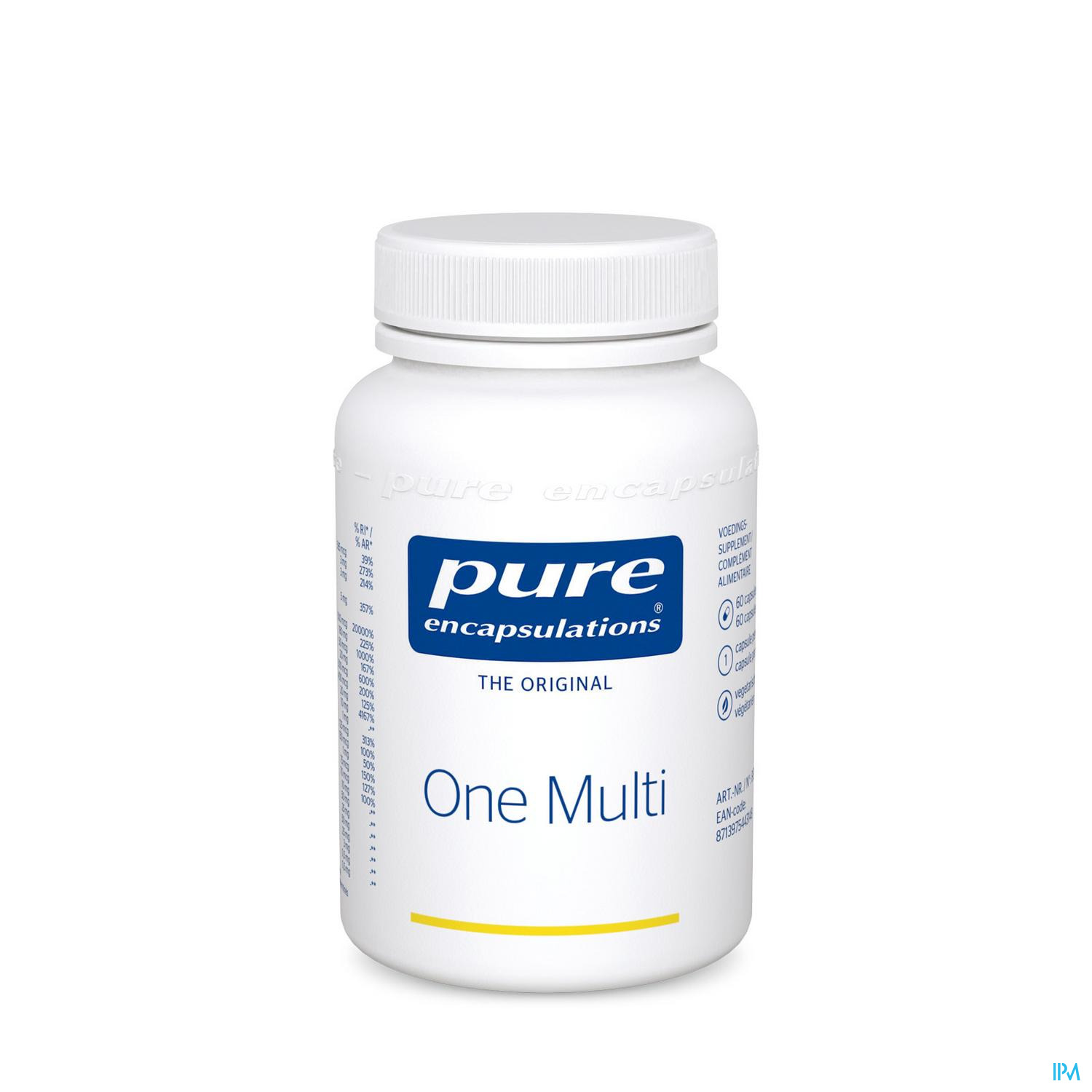 Pure Encapsulations One Multi Pot Caps 60 - Multi vitaminen & mineralen ...