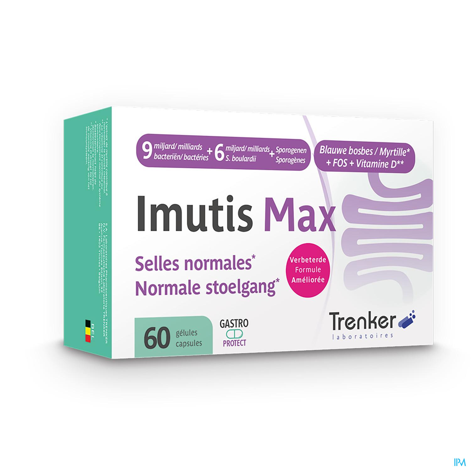 Imutis Max Caps 60 - Flore intestinale-métabolisme-digestion ...