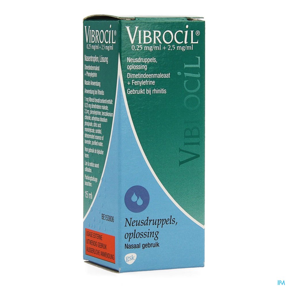 Vibrocil Gutt. 15 Ml - Neusspray en -druppels - Neus - Geneesmiddelen ...