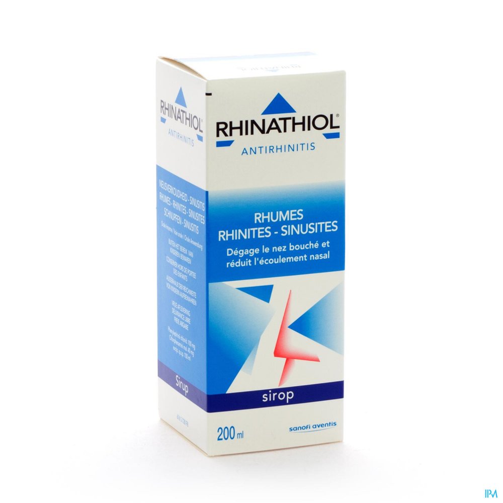Rhinathiol Antirhinitis Sirop 200ml - Comprimés - Nez - Médicaments ...