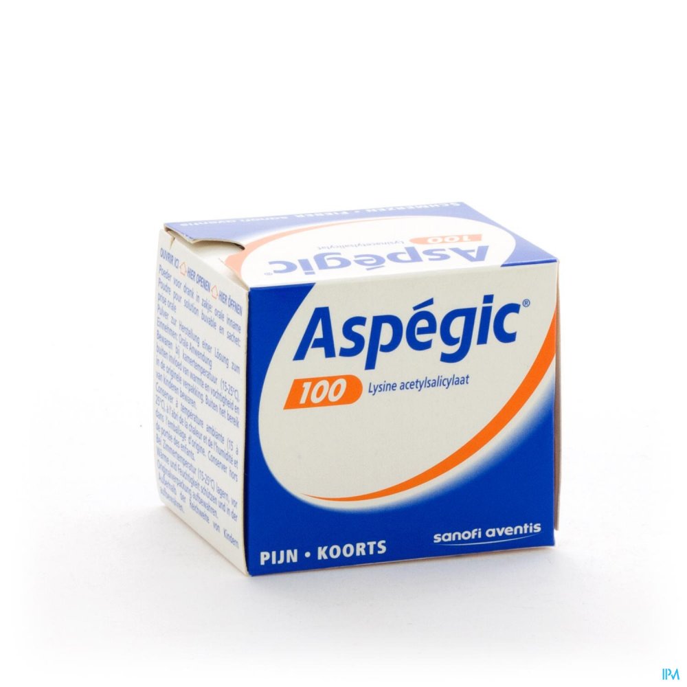 Aspegic 100 Pulv 30x 100mg - Volwassenen - Pijn & koorts ...
