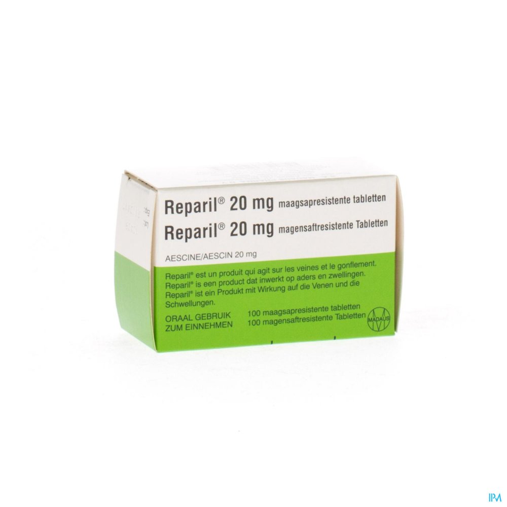 Reparil Comp Gastroresist 100 X 20 Mg - Comprimés - Jambes lourdes ...