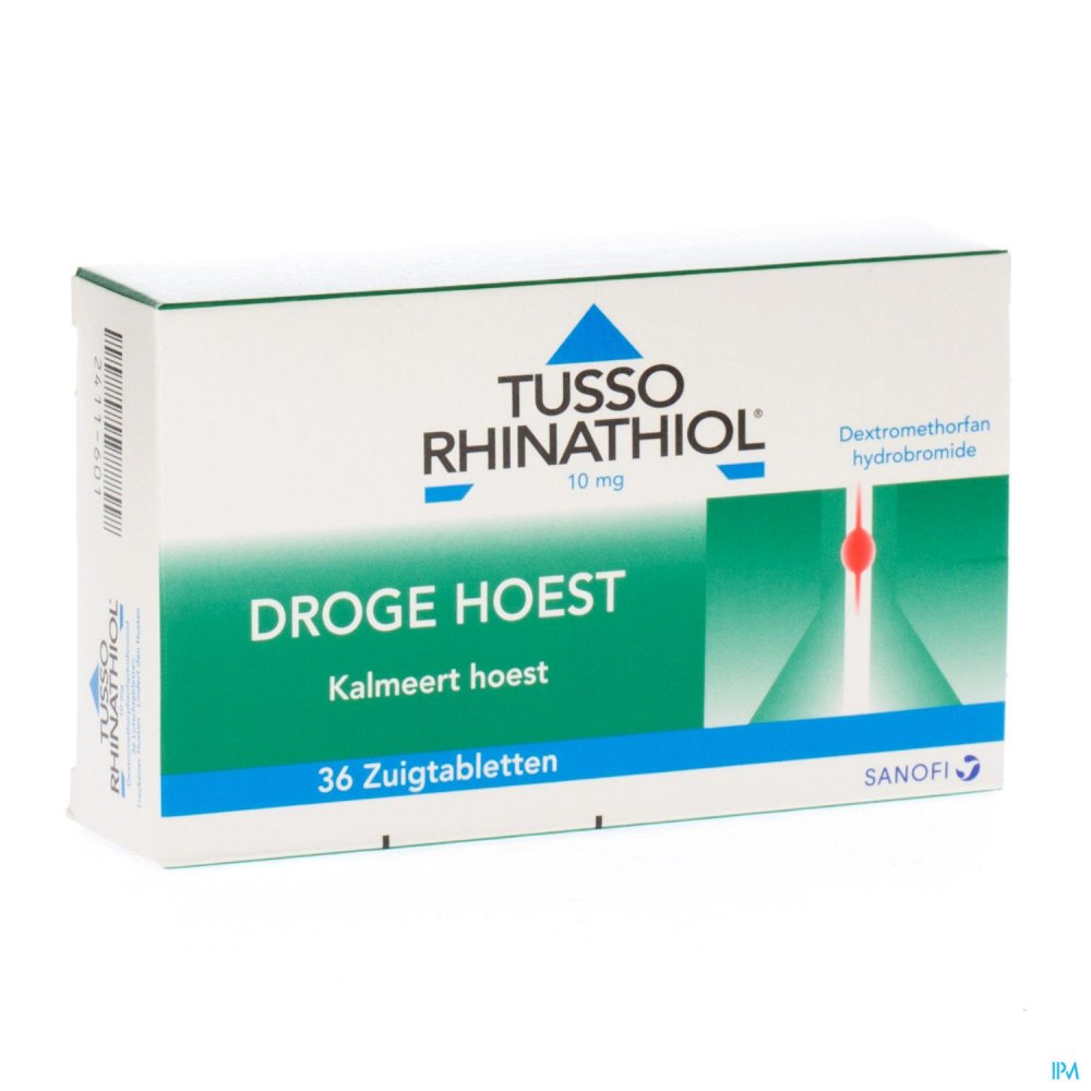Tusso Rhinathiol 10mg Zuigtabletten 36 - Droge hoest - Hoest ...