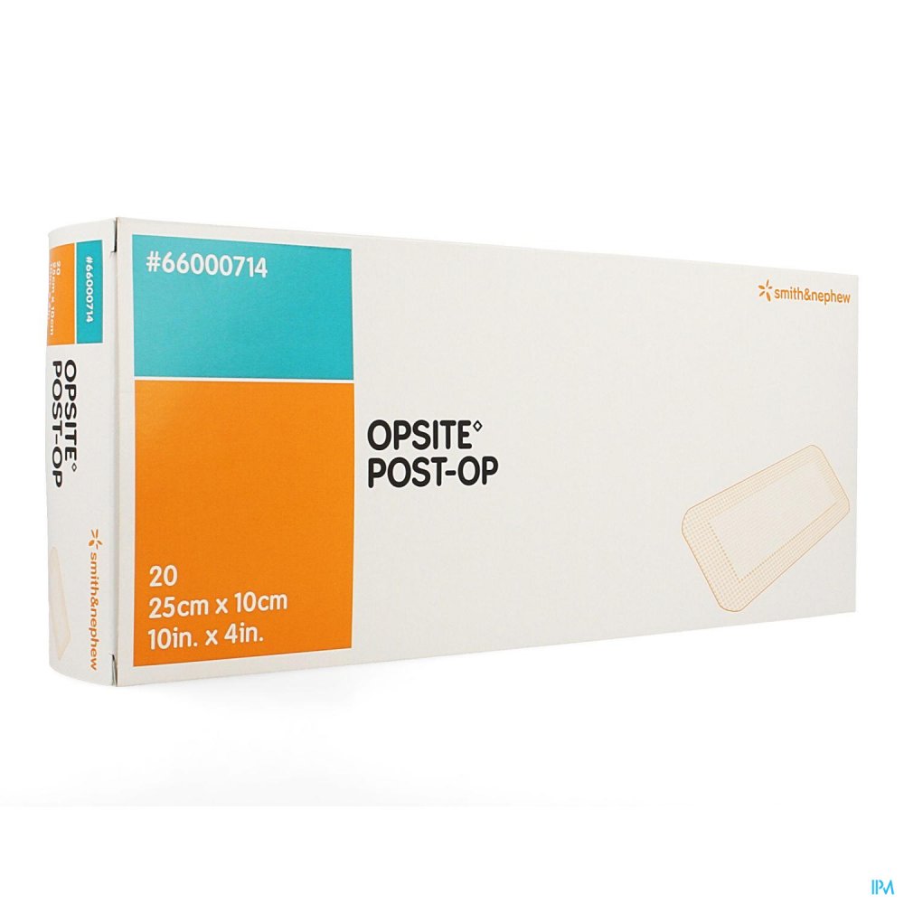 Opsite Post Op N 25,0cmx10,0cm 20 66000714 - Kleeffilms voor verbanden ...