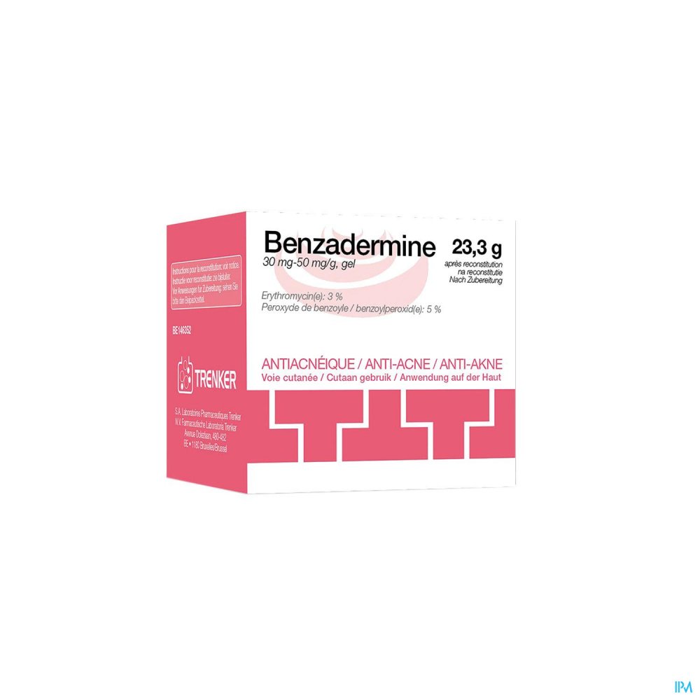 Benzadermine 30 Mg/50 Mg Gel Pot 23,3 G - Acné - Médicaments - Apotheek ...