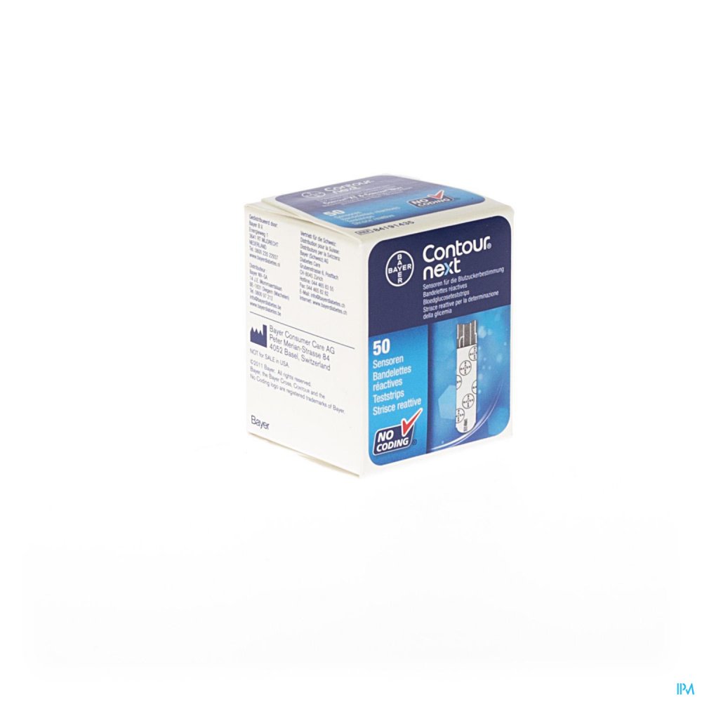 Bayer Contour Next Bandelettes Reactives 50 - Glucomètre - Diabète ...