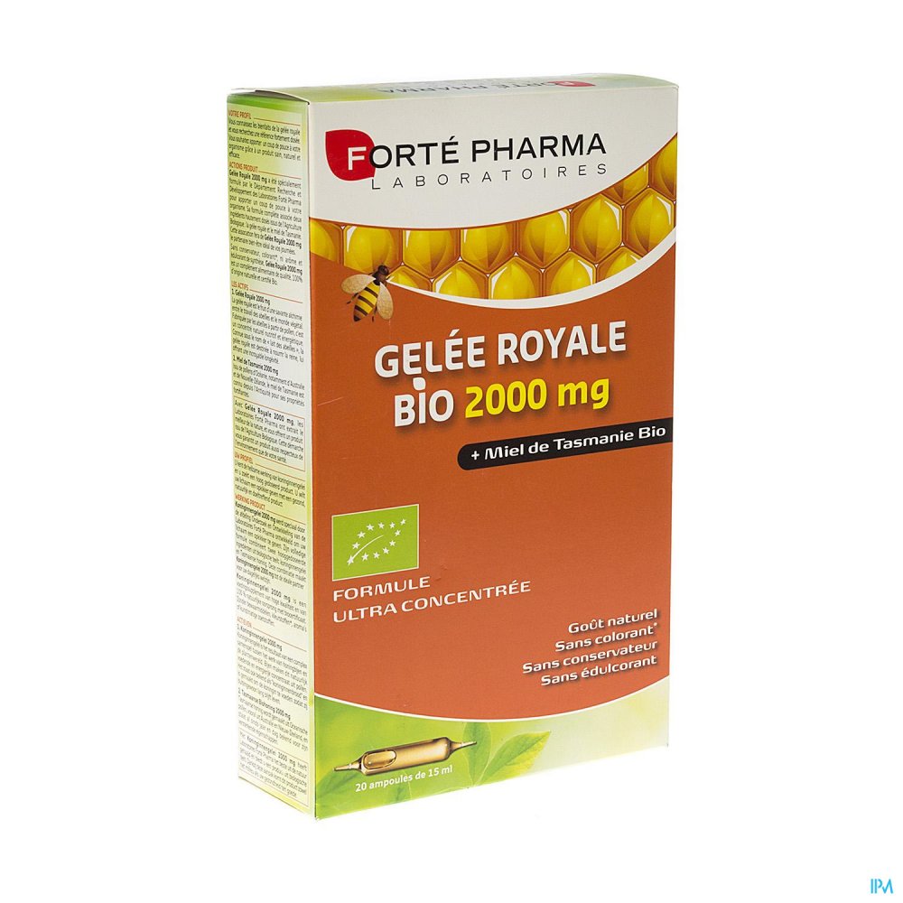 Gelee Royale 2000mg Bio Amp 20 - Energie - Nutrithérapie et bien-être ...