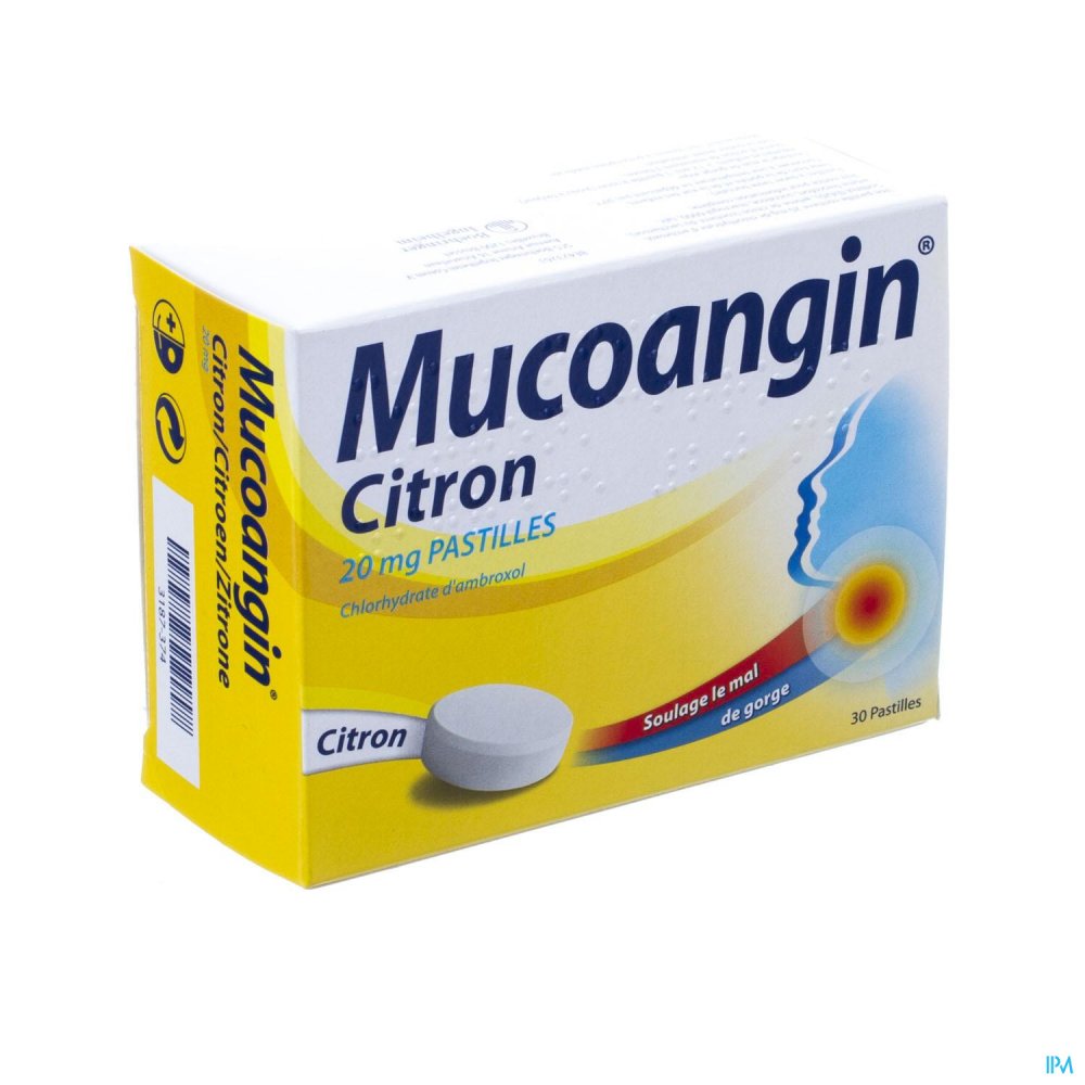 Mucoangin Citroen Zuigtabletten 30x20mg - Zuigtabletten - Mond & keel ...